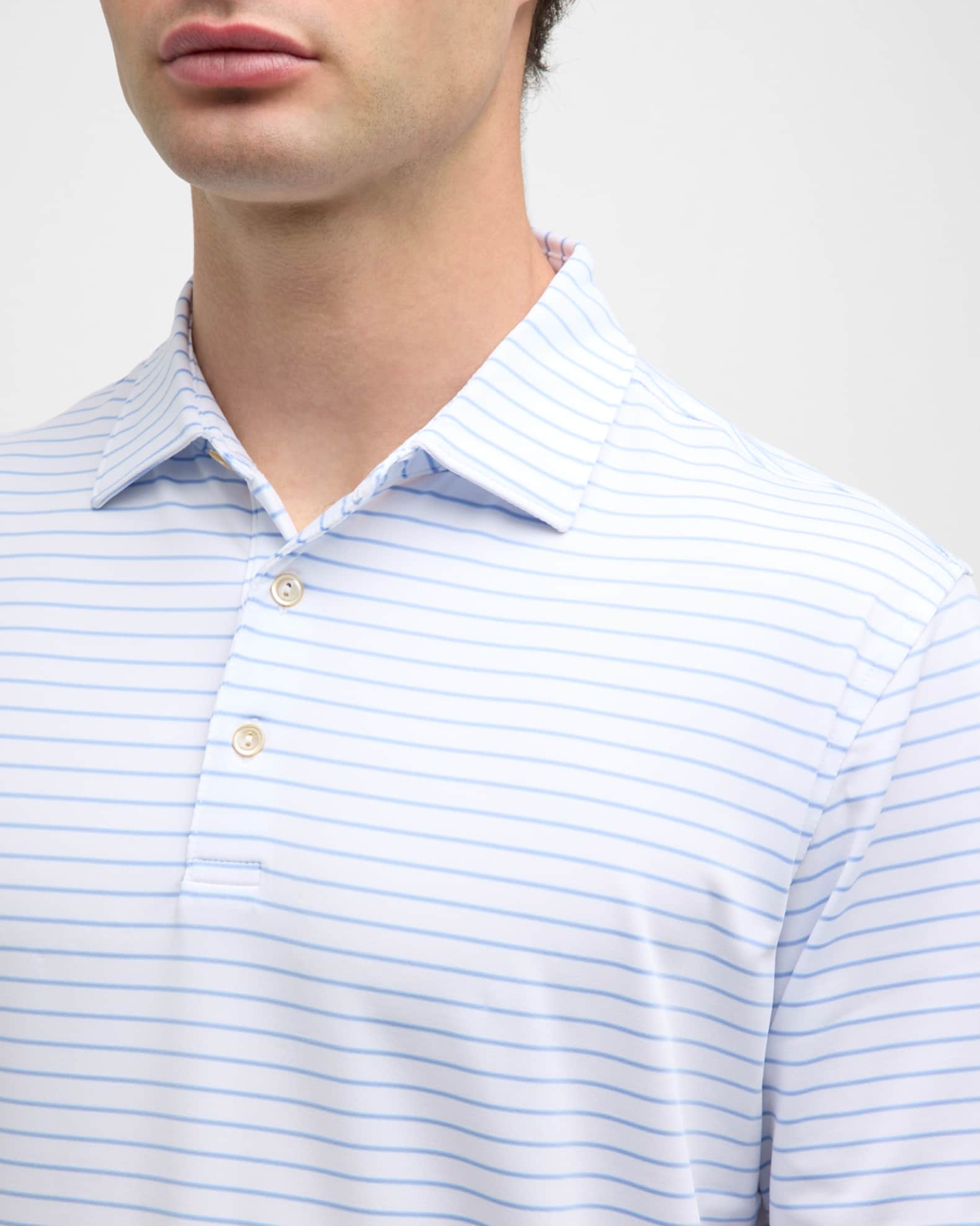 Peter Millar Men's Drum Performance Jersey Polo Shirt | Neiman Marcus