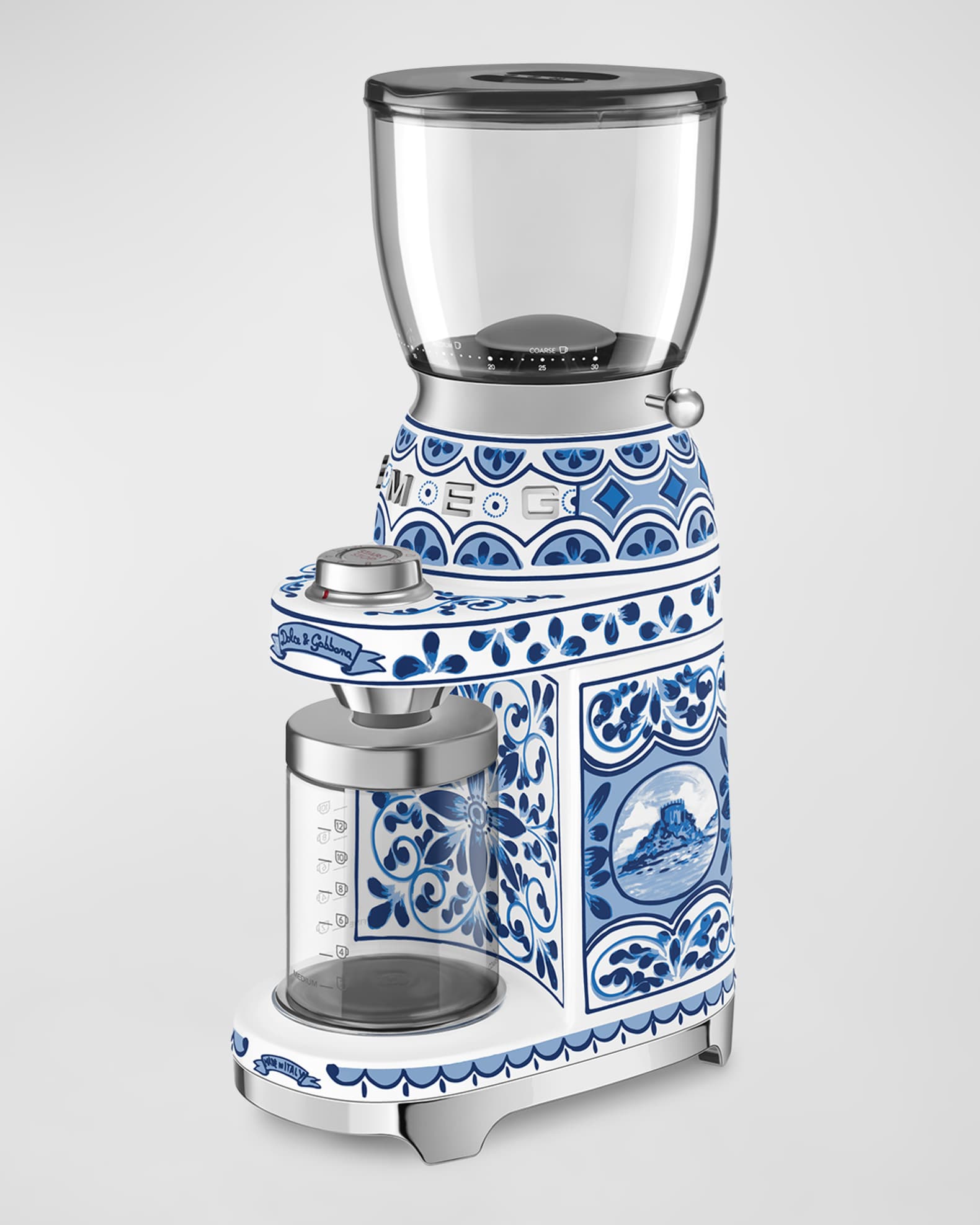 Smeg x Dolce&Gabbana Blu Mediterraneo Coffee Grinder | Neiman Marcus