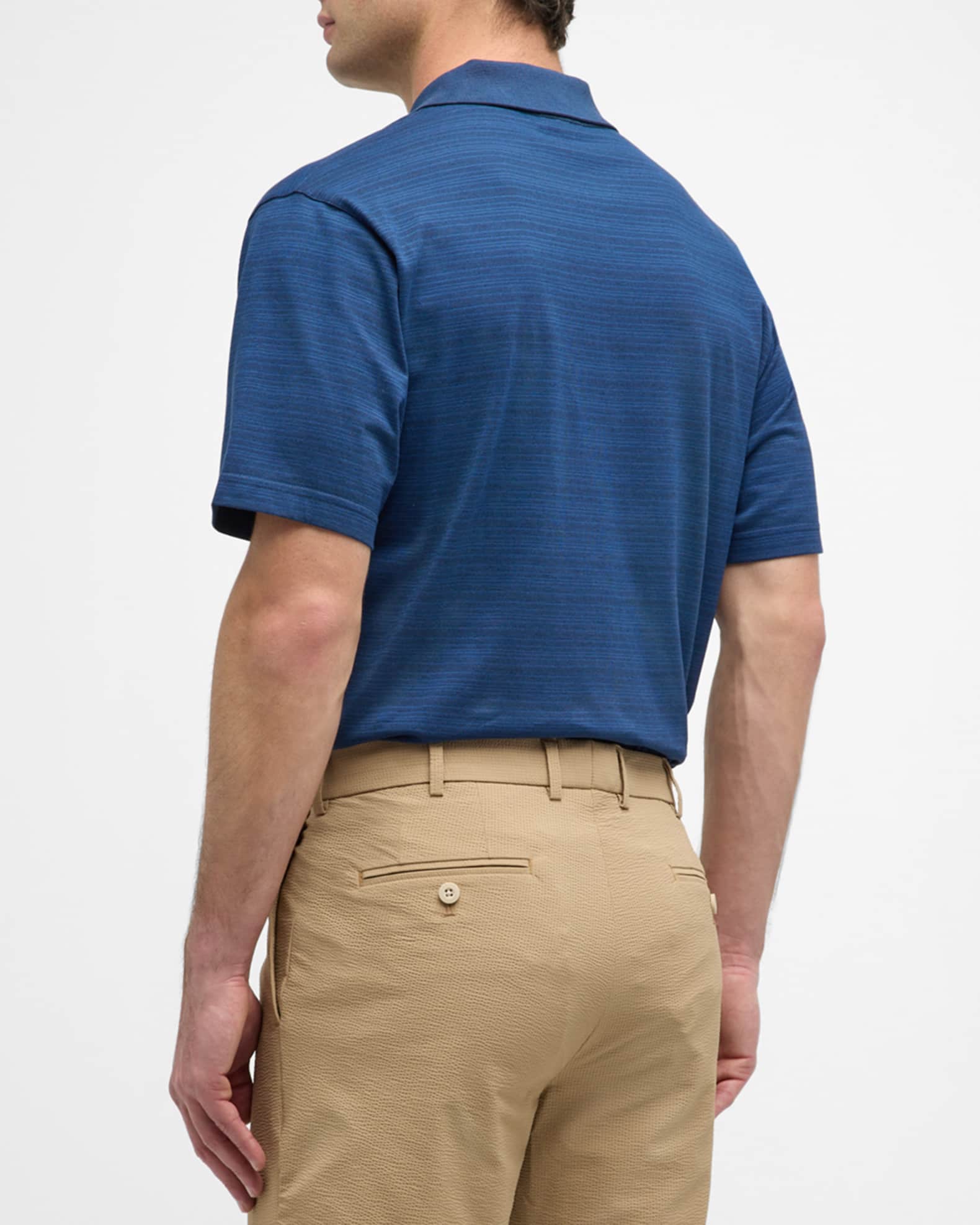 Peter Millar Men's Pembroke Stripe Polo Shirt | Neiman Marcus