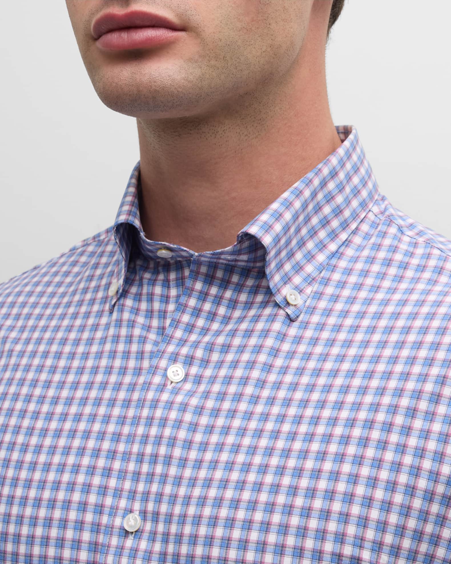 Peter Millar Men's Cole Performance Poplin Sport Shirt | Neiman Marcus