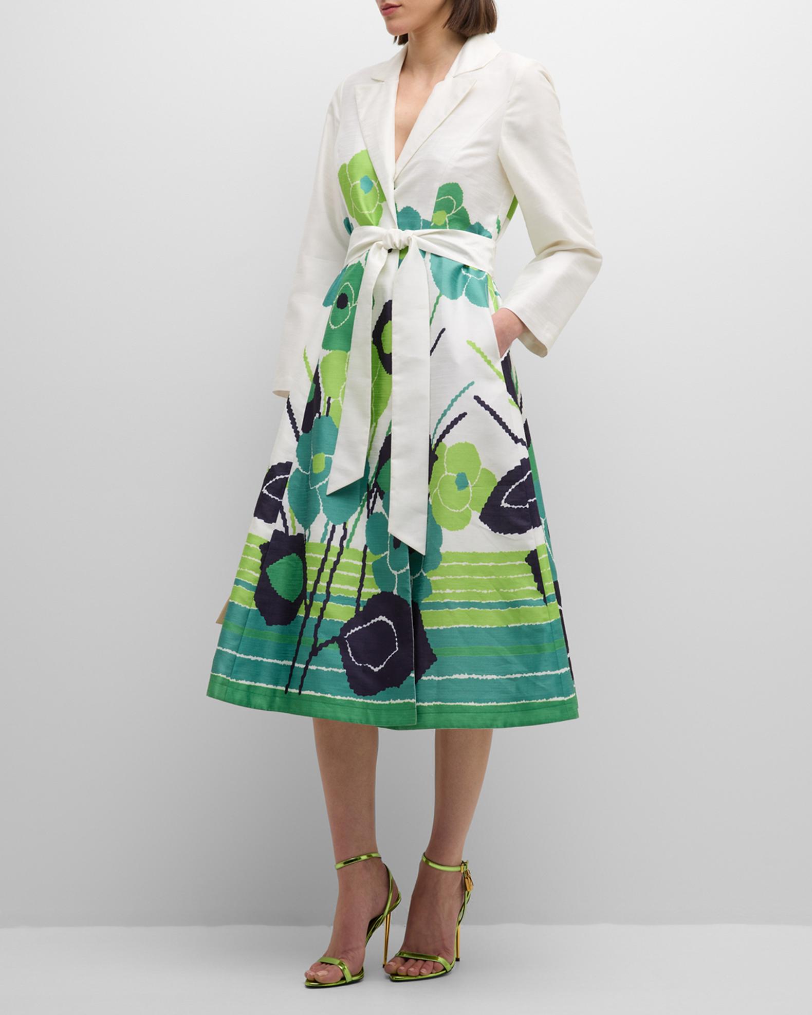 Frances Valentine Lucille Floral Wrap Dress | Neiman Marcus