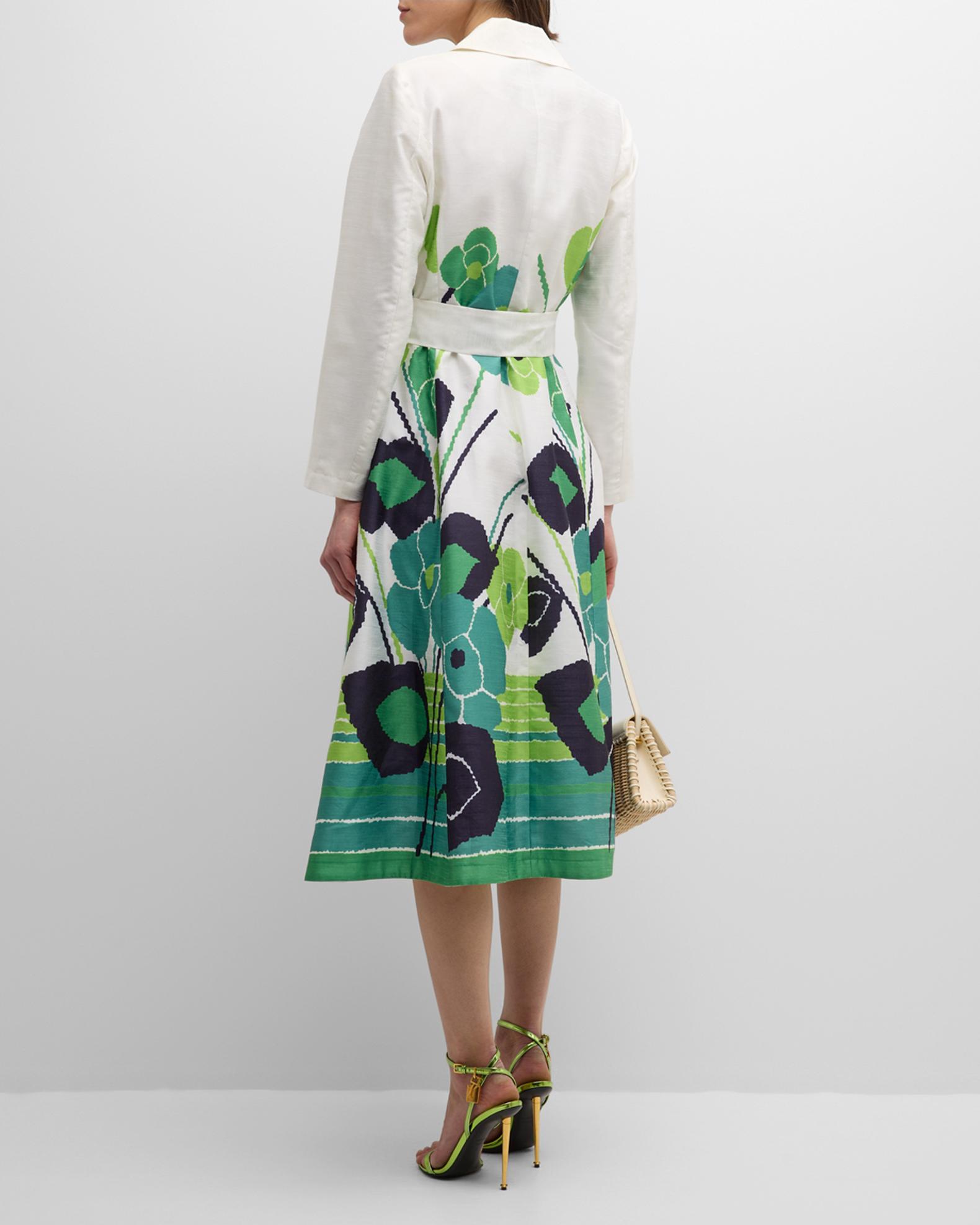Frances Valentine Lucille Floral Wrap Dress | Neiman Marcus