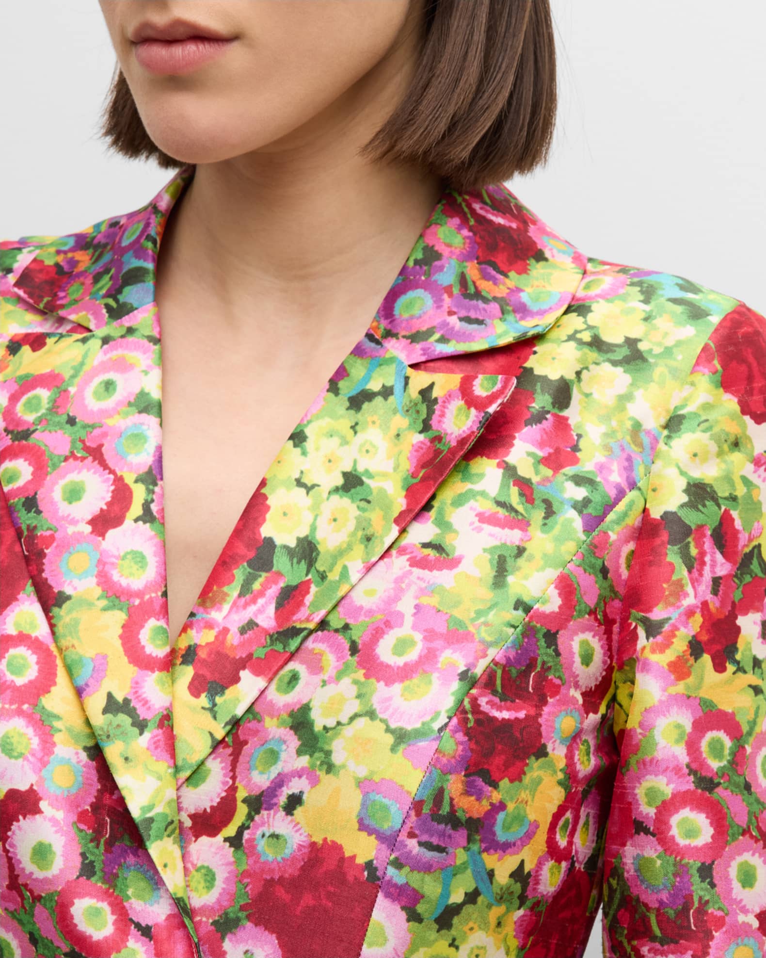 Frances Valentine Lucille Floral Wrap Dress | Neiman Marcus