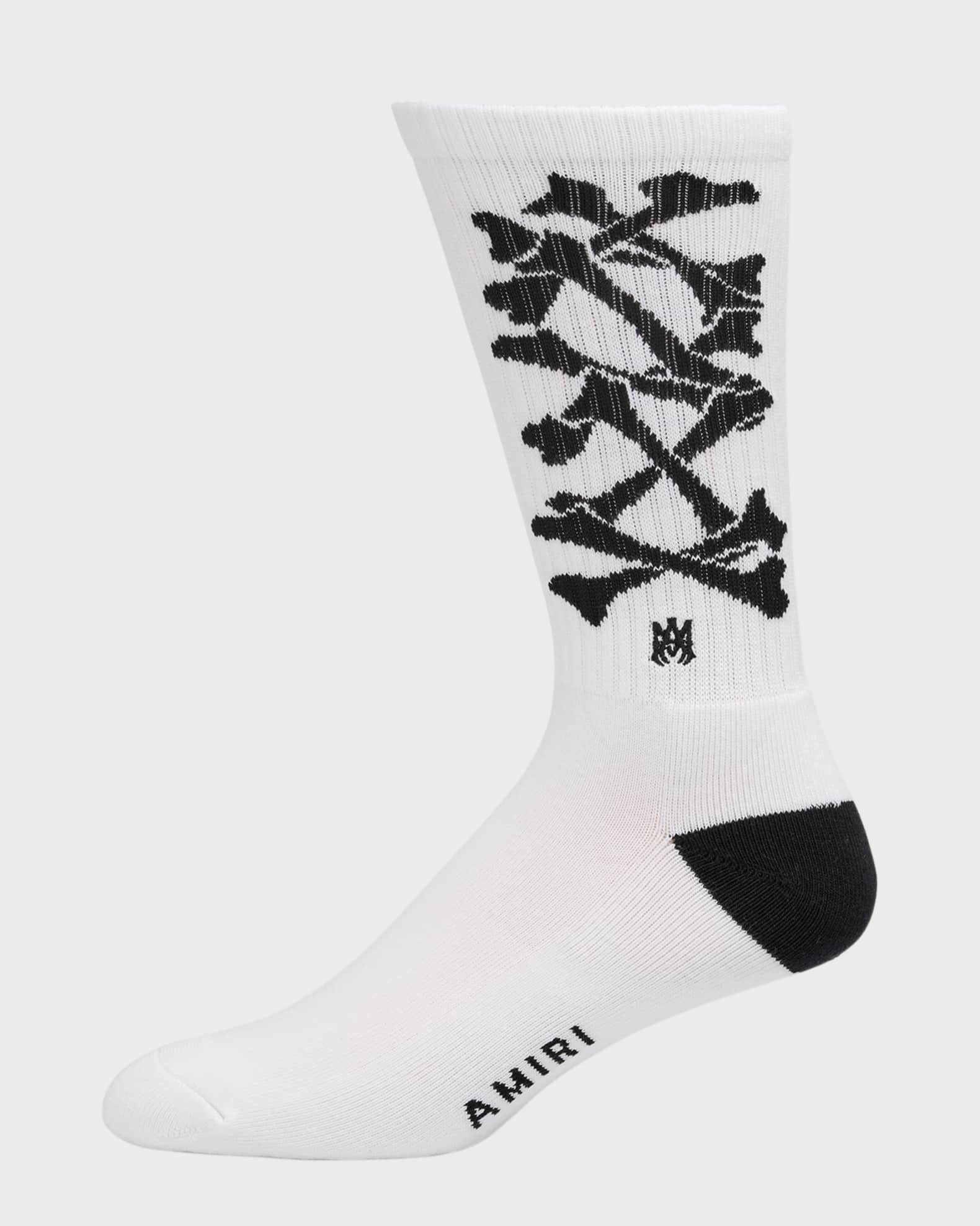 Amiri Men's Bone MA Crew Socks | Neiman Marcus