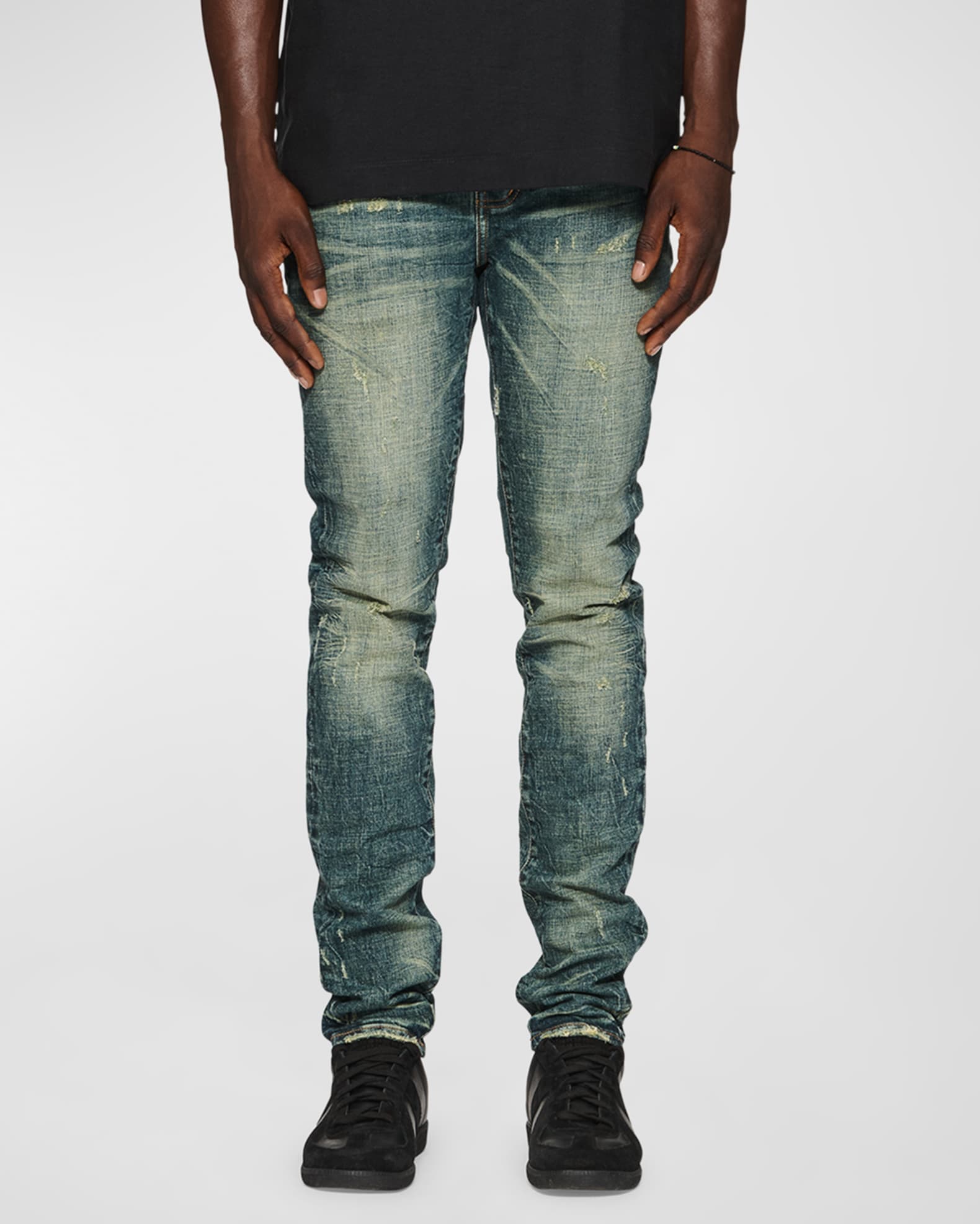 PURPLE Men's Married Vintage Verdigris Jeans | Neiman Marcus