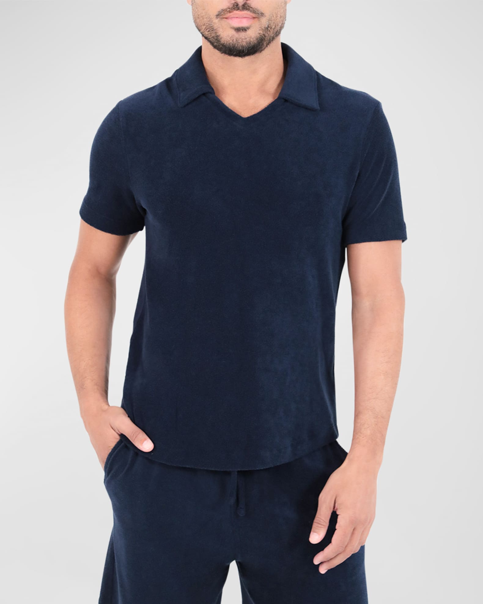 monfrere Men's Bond V-Neck Polo Shirt | Neiman Marcus