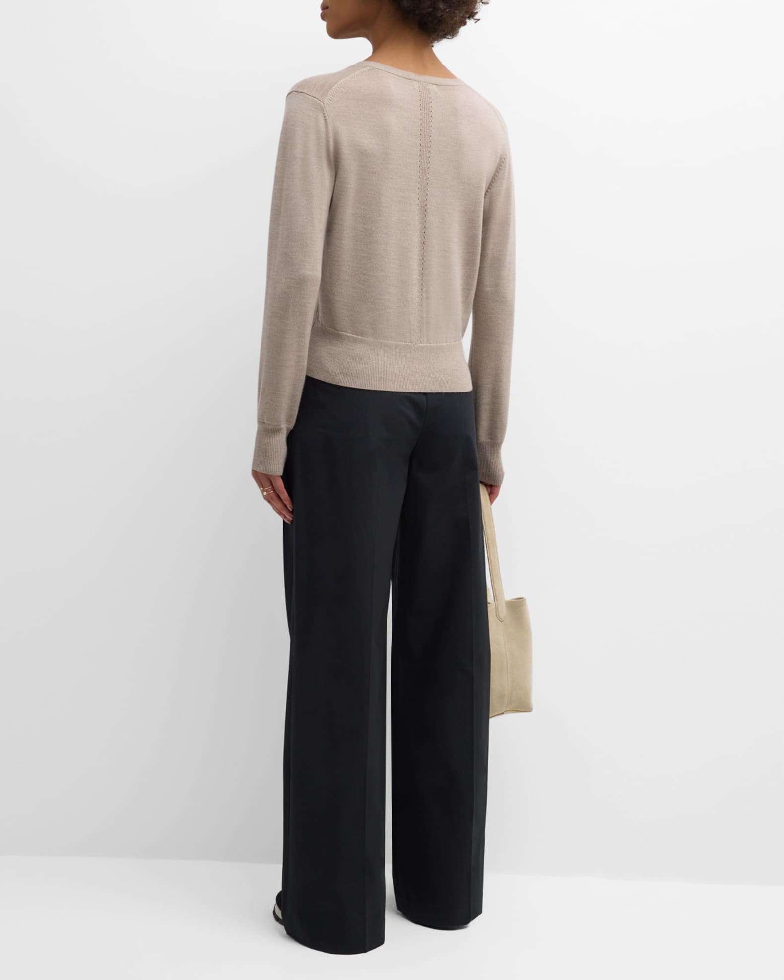 ARGENT Pleated High-Rise Wide-Leg Trousers | Neiman Marcus