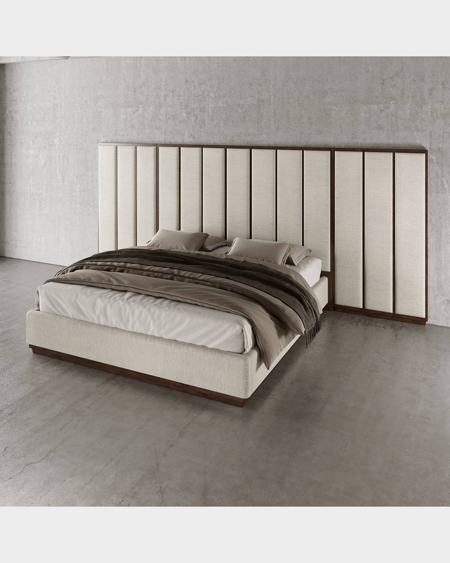 Colonna Extended Panel Upholstered Bed Collection | Neiman Marcus