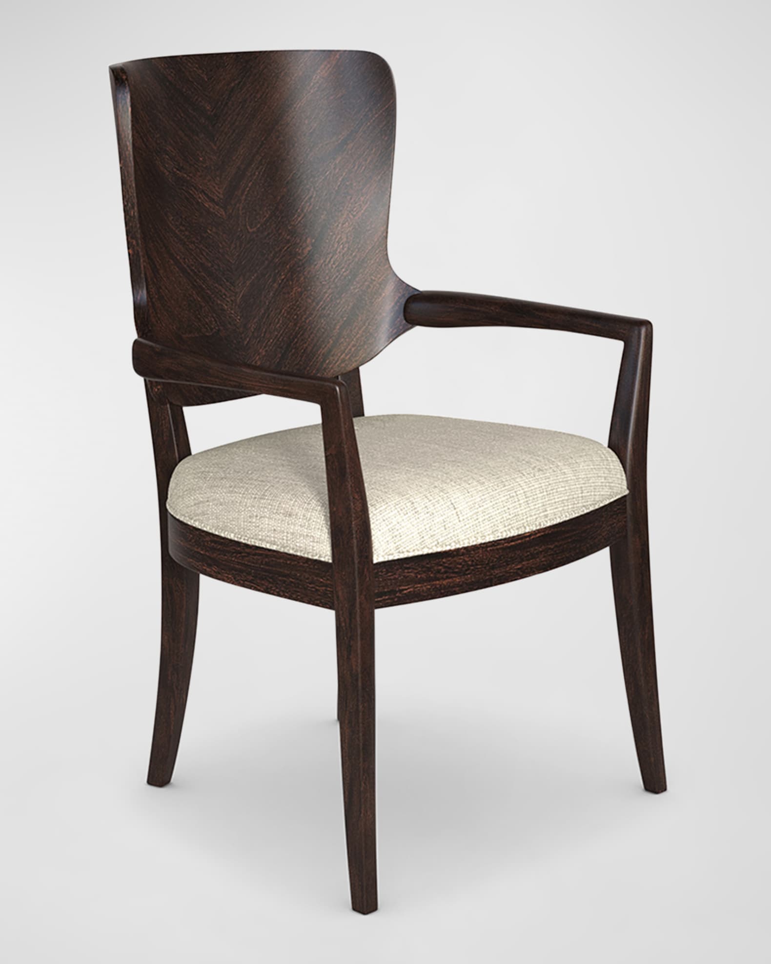 Casa Ispirata Chevron Dining Arm Chair | Neiman Marcus