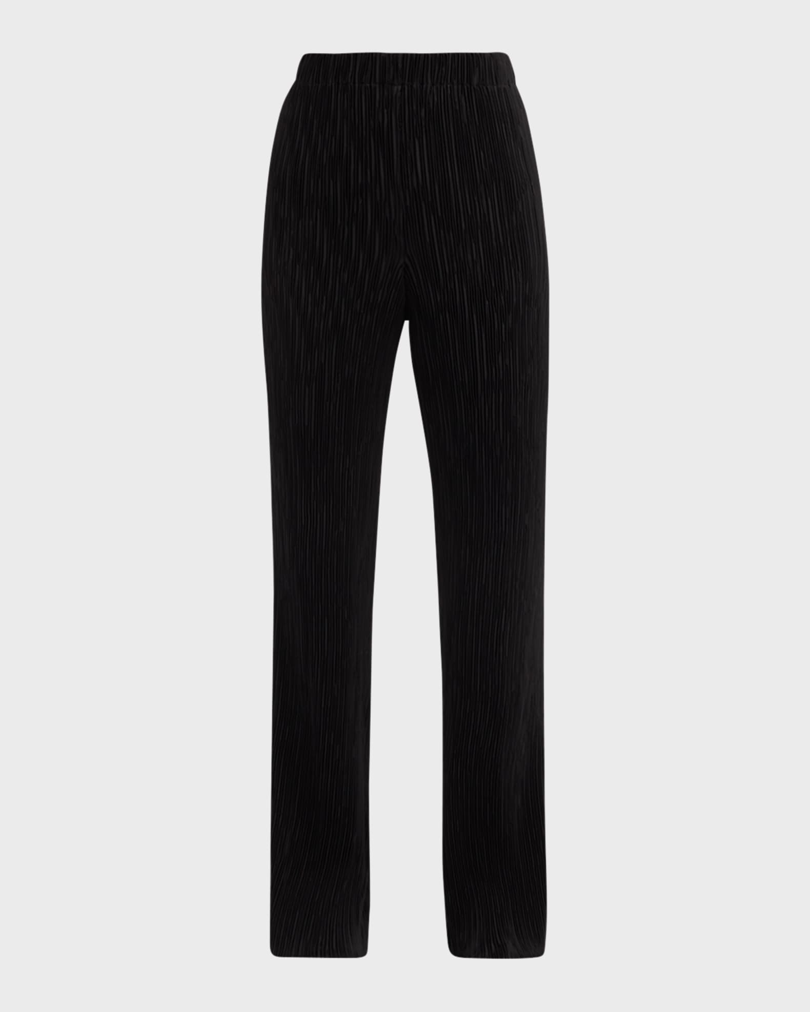 Lafayette 148 New York Parkside Pleated High-Rise Satin Pants | Neiman ...