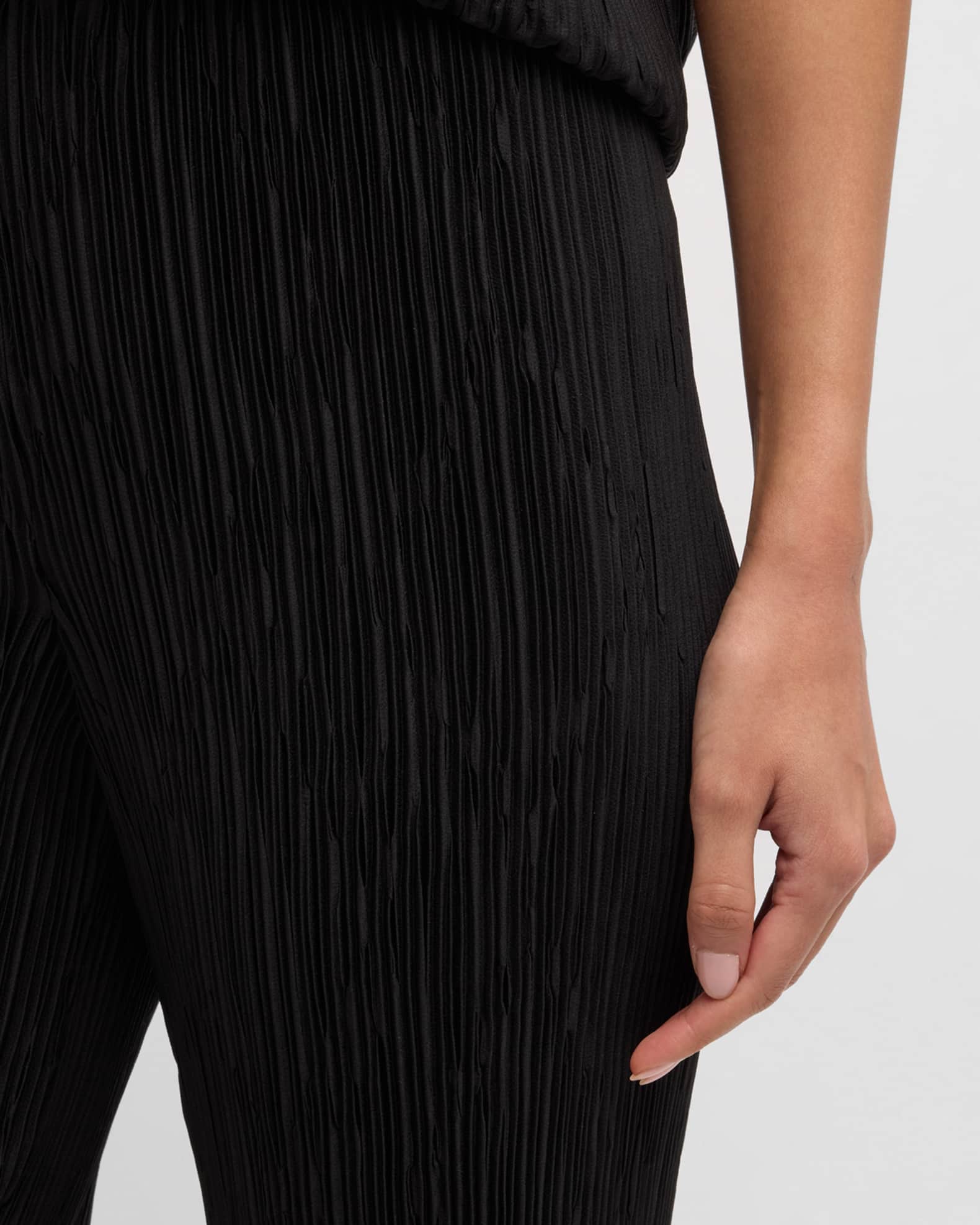 Lafayette 148 New York Parkside Pleated High-Rise Satin Pants | Neiman ...