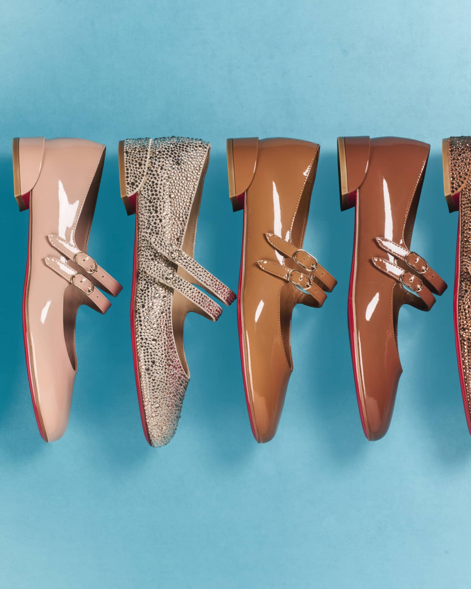 Christian Louboutin Sweet Jane Patent Ballerina Flats | Neiman Marcus