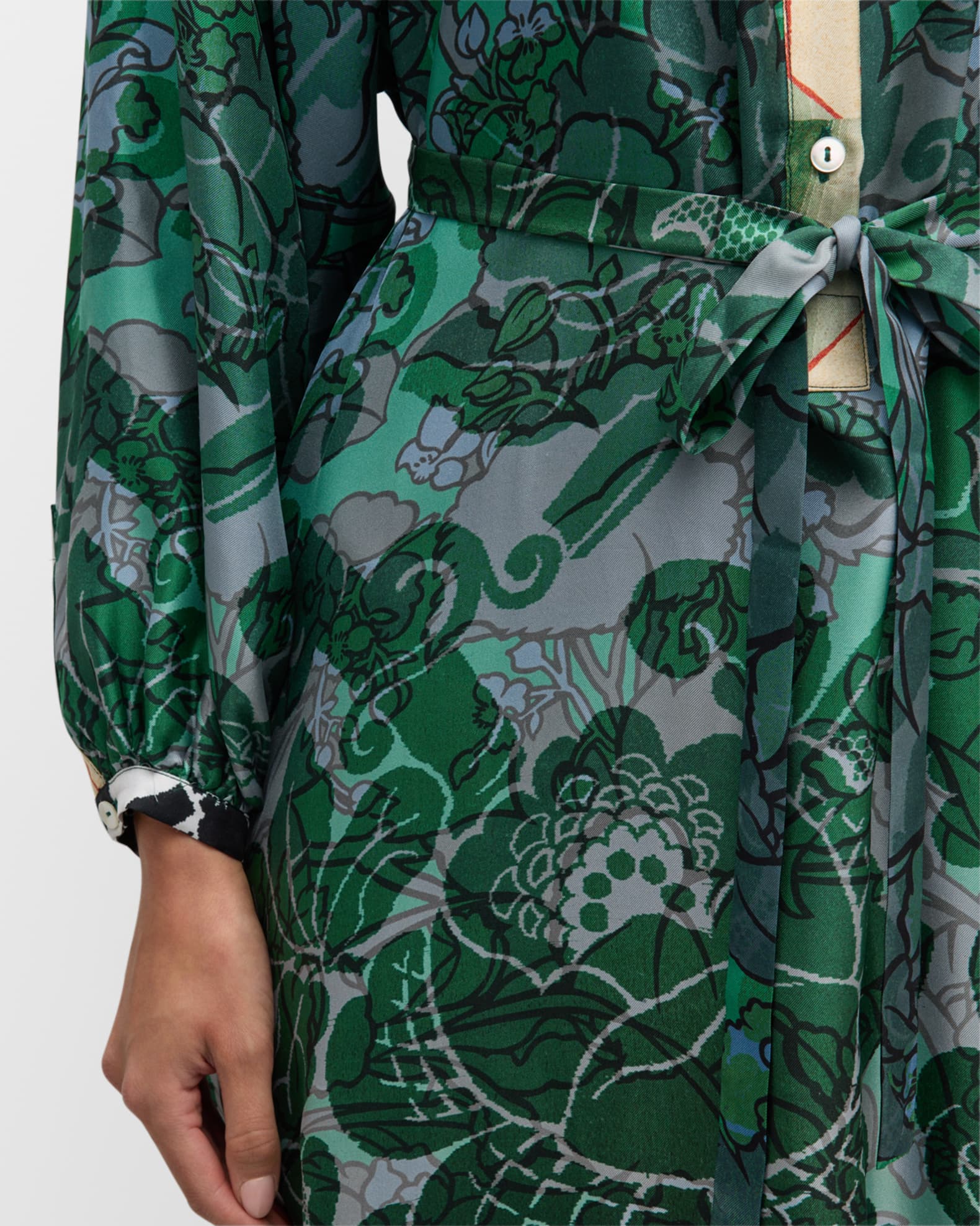 Pierre-Louis Mascia Ombre Floral-Print Maxi Dress | Neiman Marcus