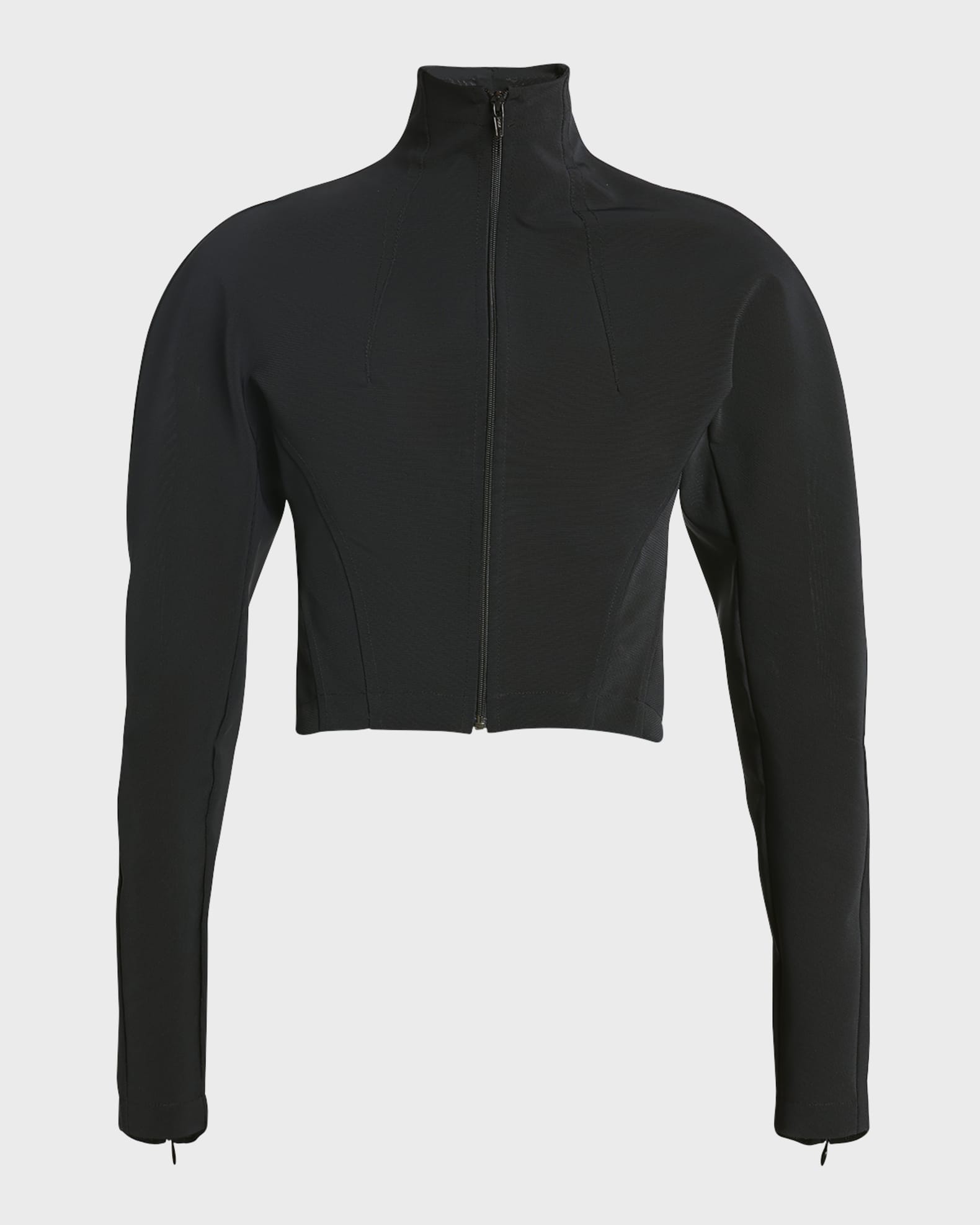ALAIA High Neck Zip-Up Jacket | Neiman Marcus