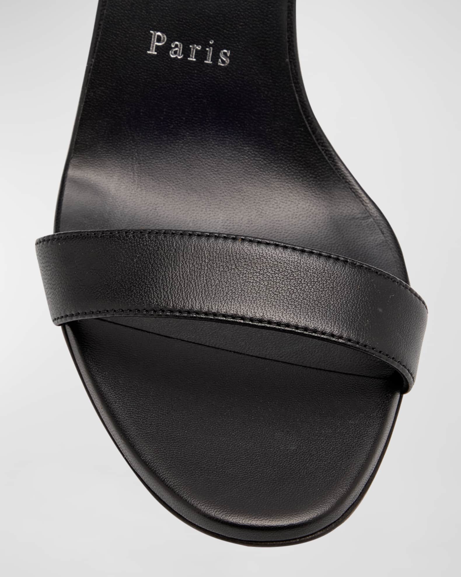 Christian Louboutin Condora Queen Leather Red Sole Sandals | Neiman Marcus