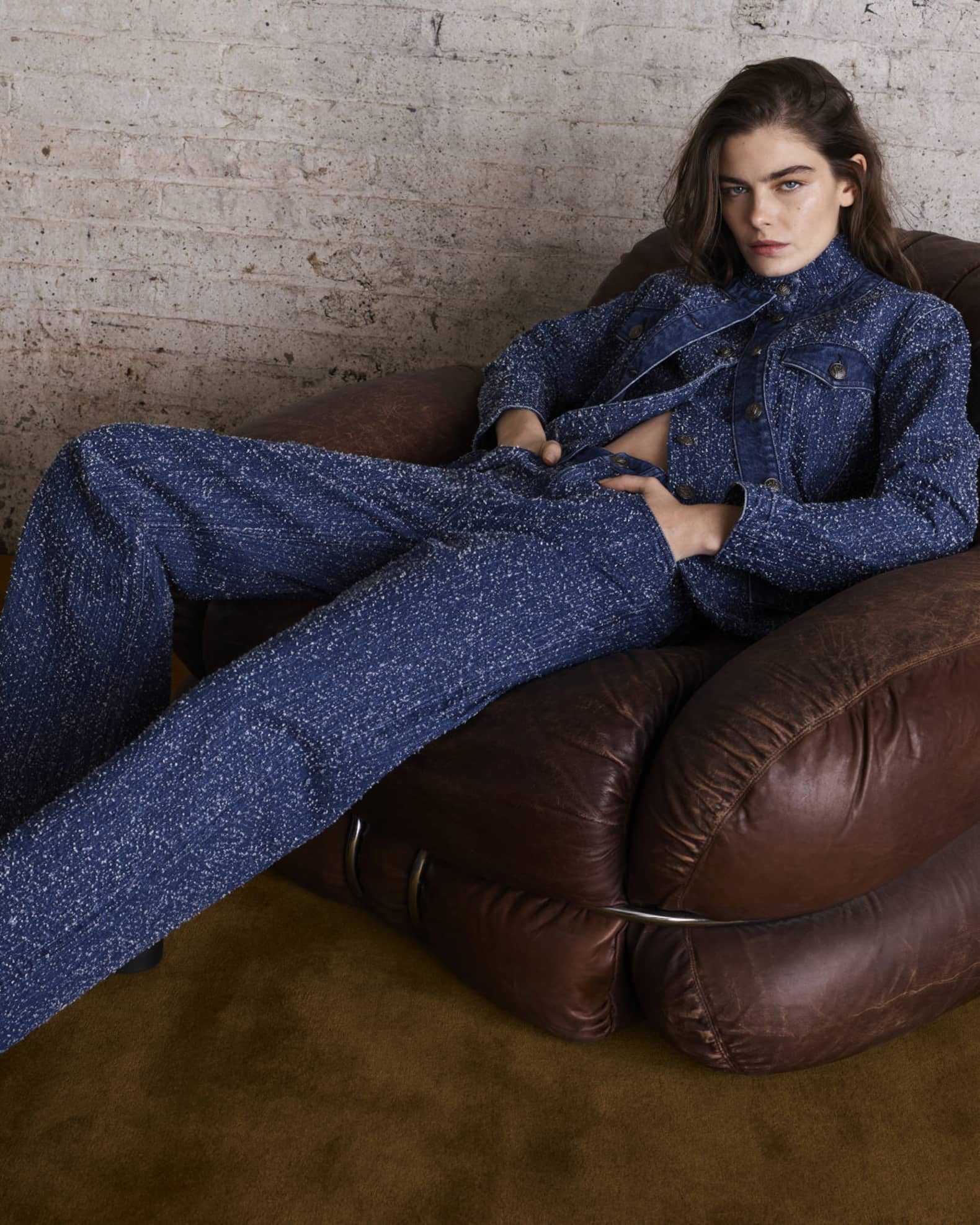 Rag & Bone Cora Tweed Denim Jacket | Neiman Marcus