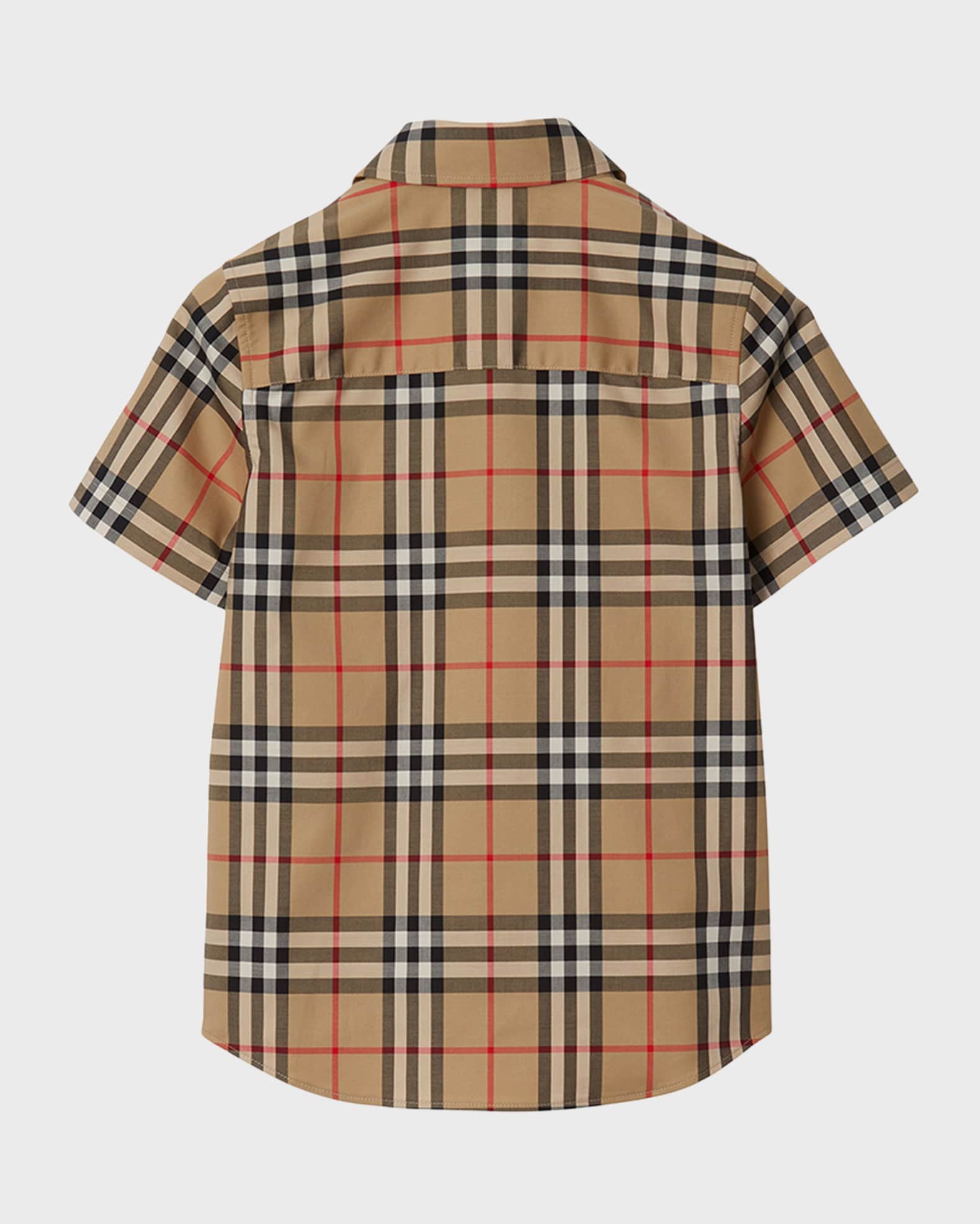Burberry Boy's Owen Vintage Check Short-Sleeve Shirt, Size 3-14 | Neiman Marcus