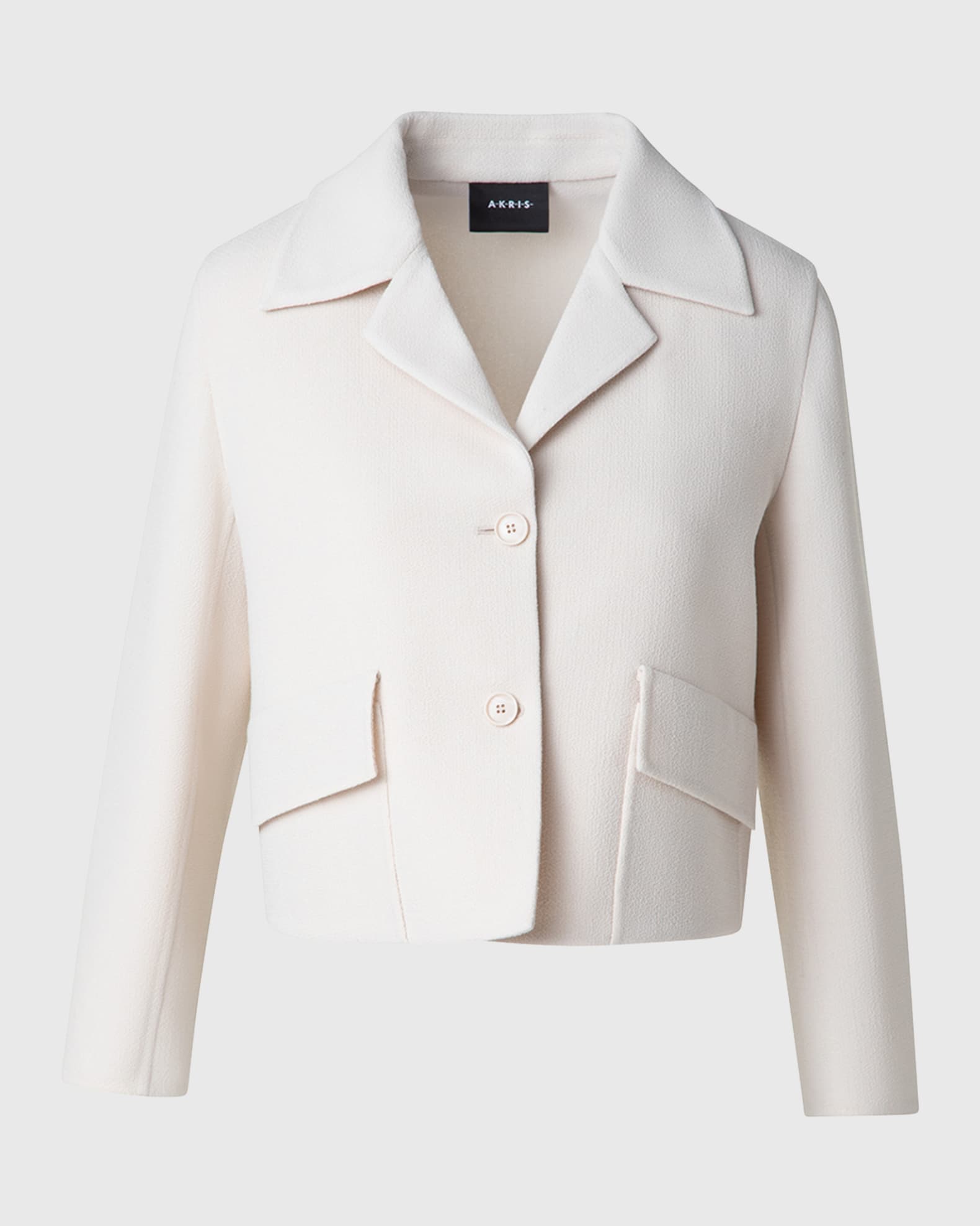 Akris Wes Short Boxy Wool Jacket | Neiman Marcus