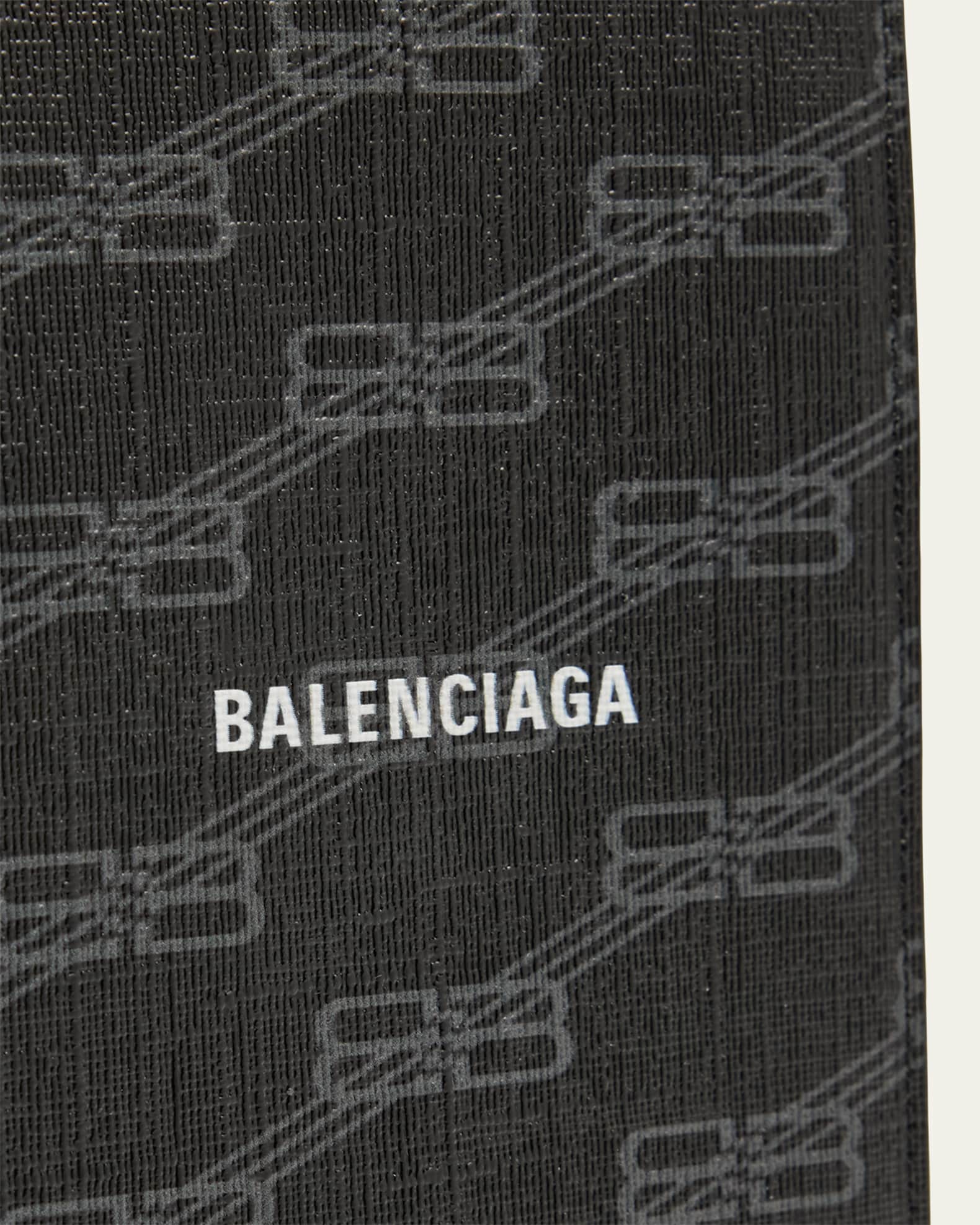 Balenciaga Men's Monogram Coated Canvas Phone Holder | Neiman Marcus