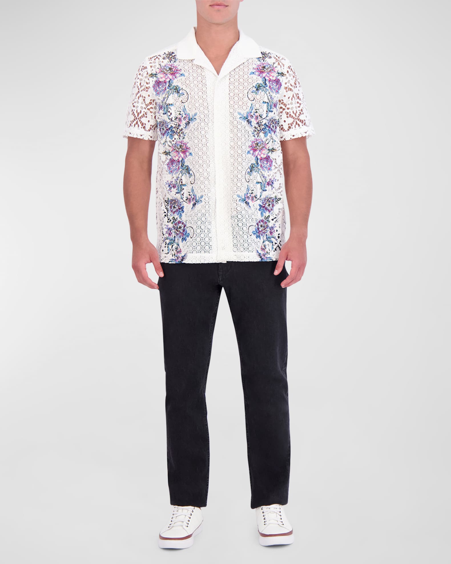 Robert Graham Men's Vine Vista Limited Edition Woven Short-Sleeve Shirt ...