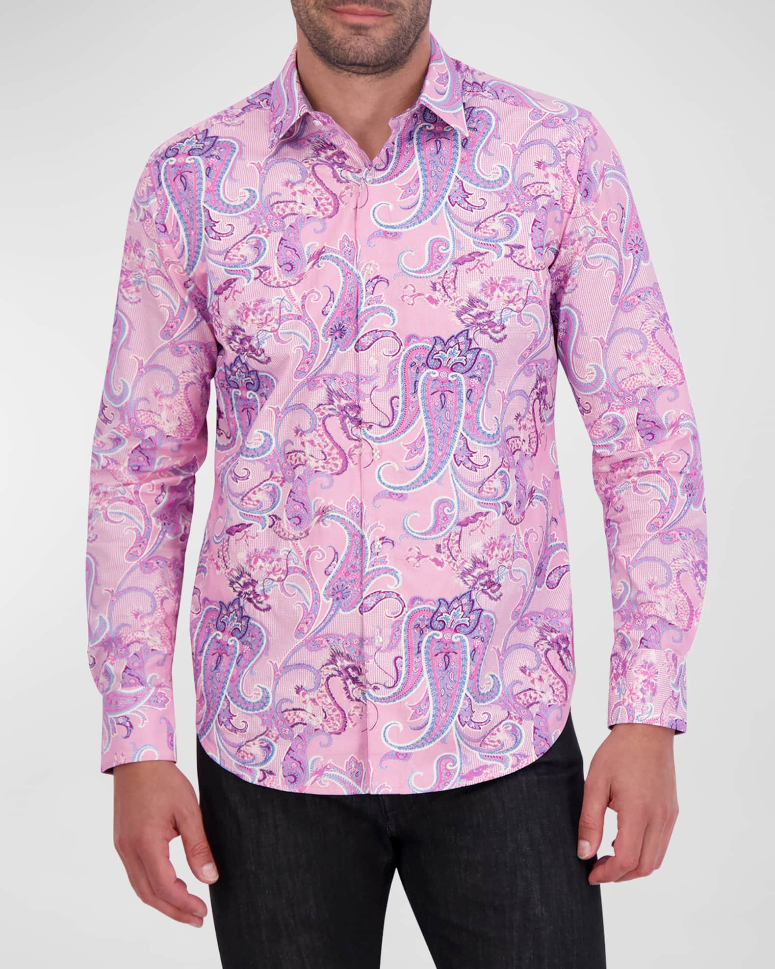 Robert Graham Men's The Goody Cotton Paisley Sport Shirt | Neiman Marcus