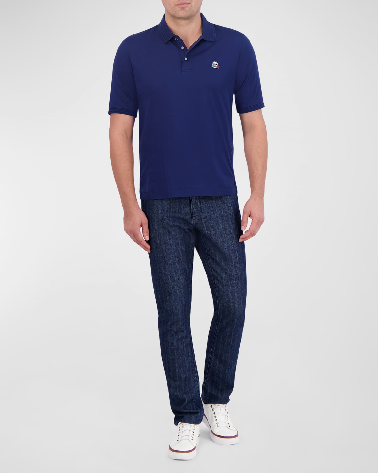 Robert Graham Men's The Player Knit Polo Shirt | Neiman Marcus
