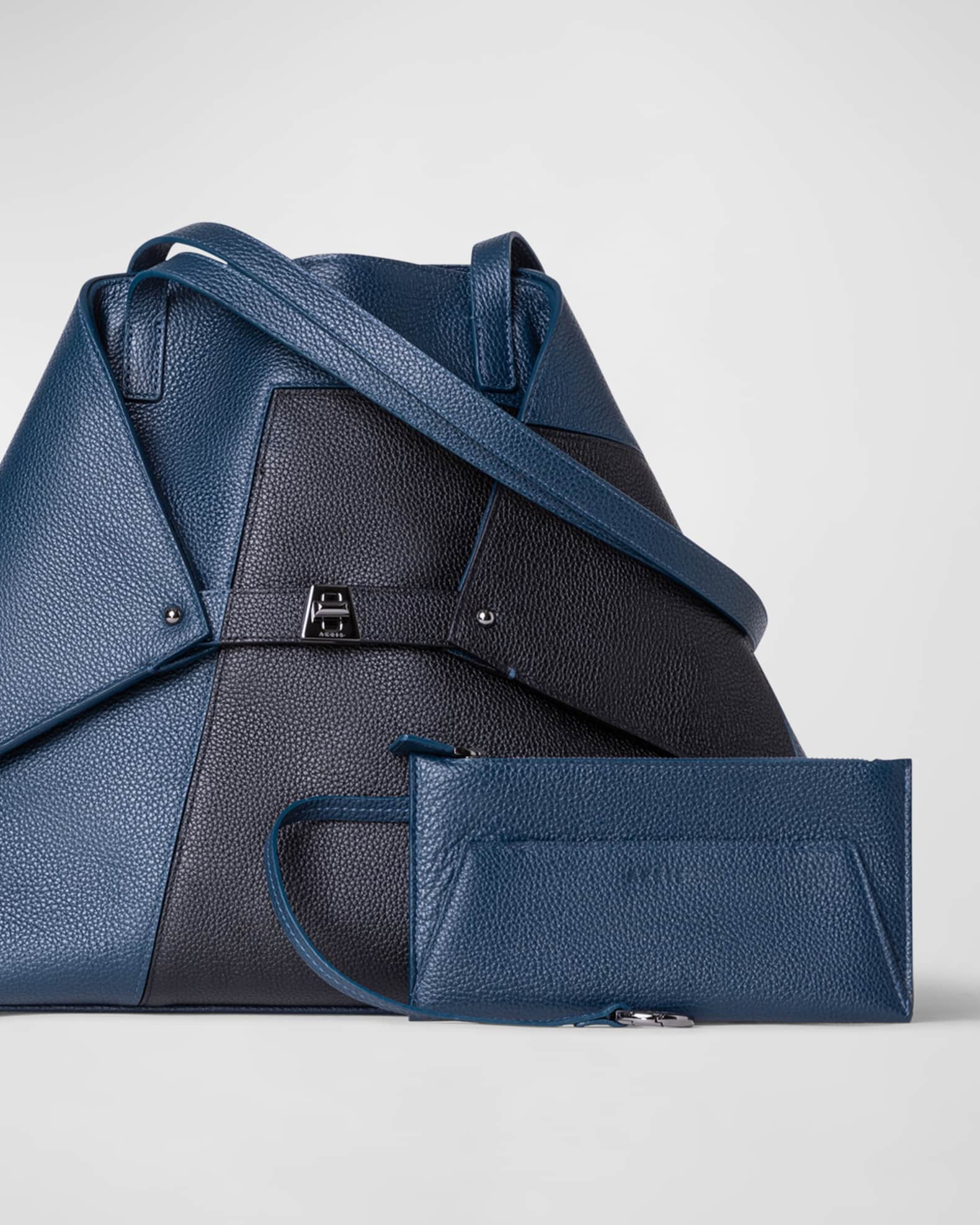 Akris Ai Medium Patchwork Leather Shoulder Bag | Neiman Marcus