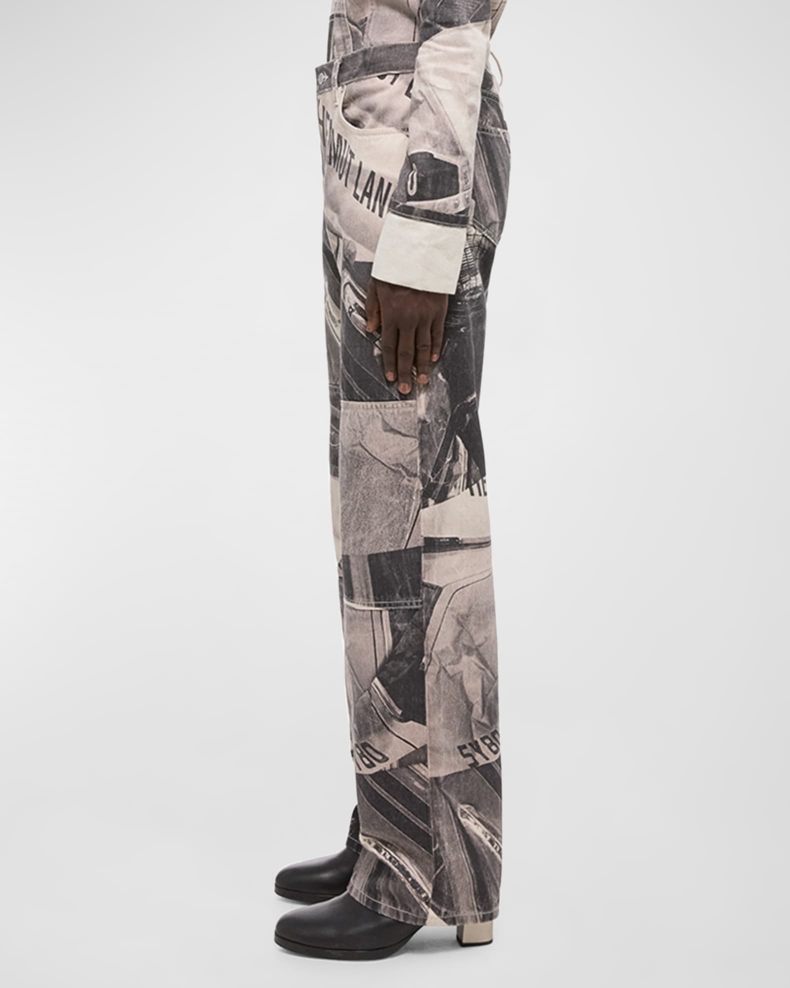 Helmut Lang Men's Graphic Carpenter Jeans | Neiman Marcus