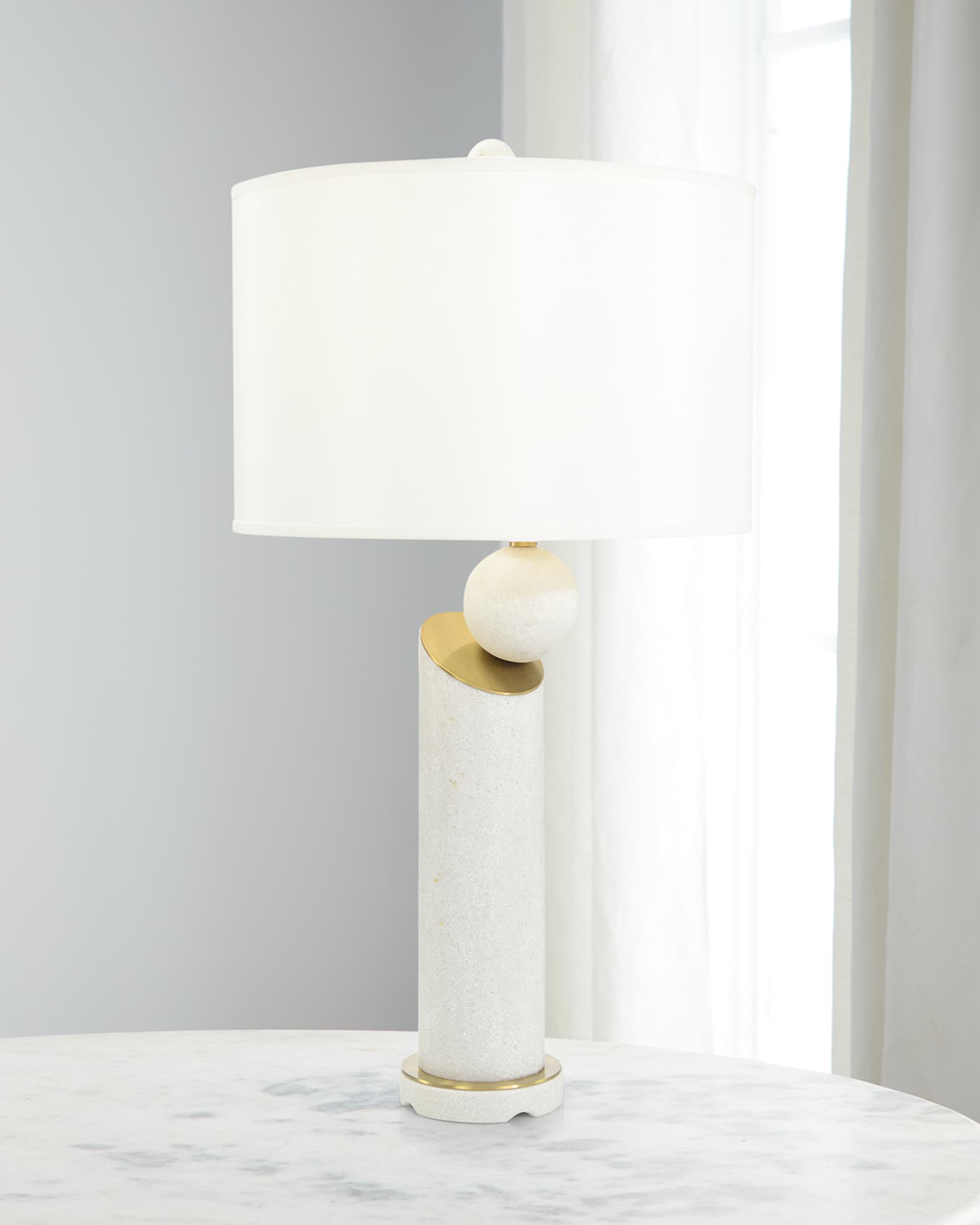 John-Richard Collection Versatz 36" Table Lamp, Shimmering Stone ...