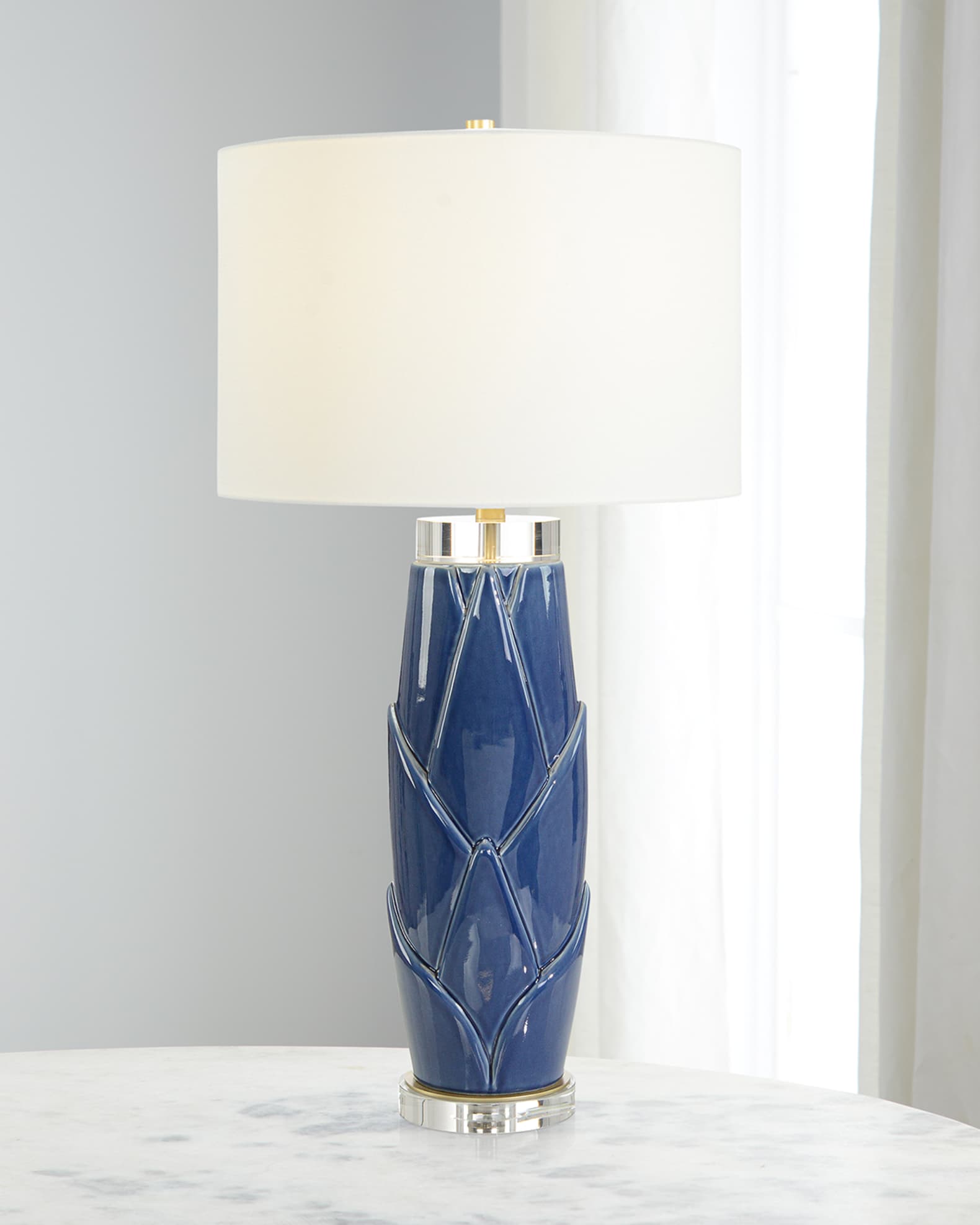 John-Richard Collection Lush Leaves 33" Table Lamp | Neiman Marcus