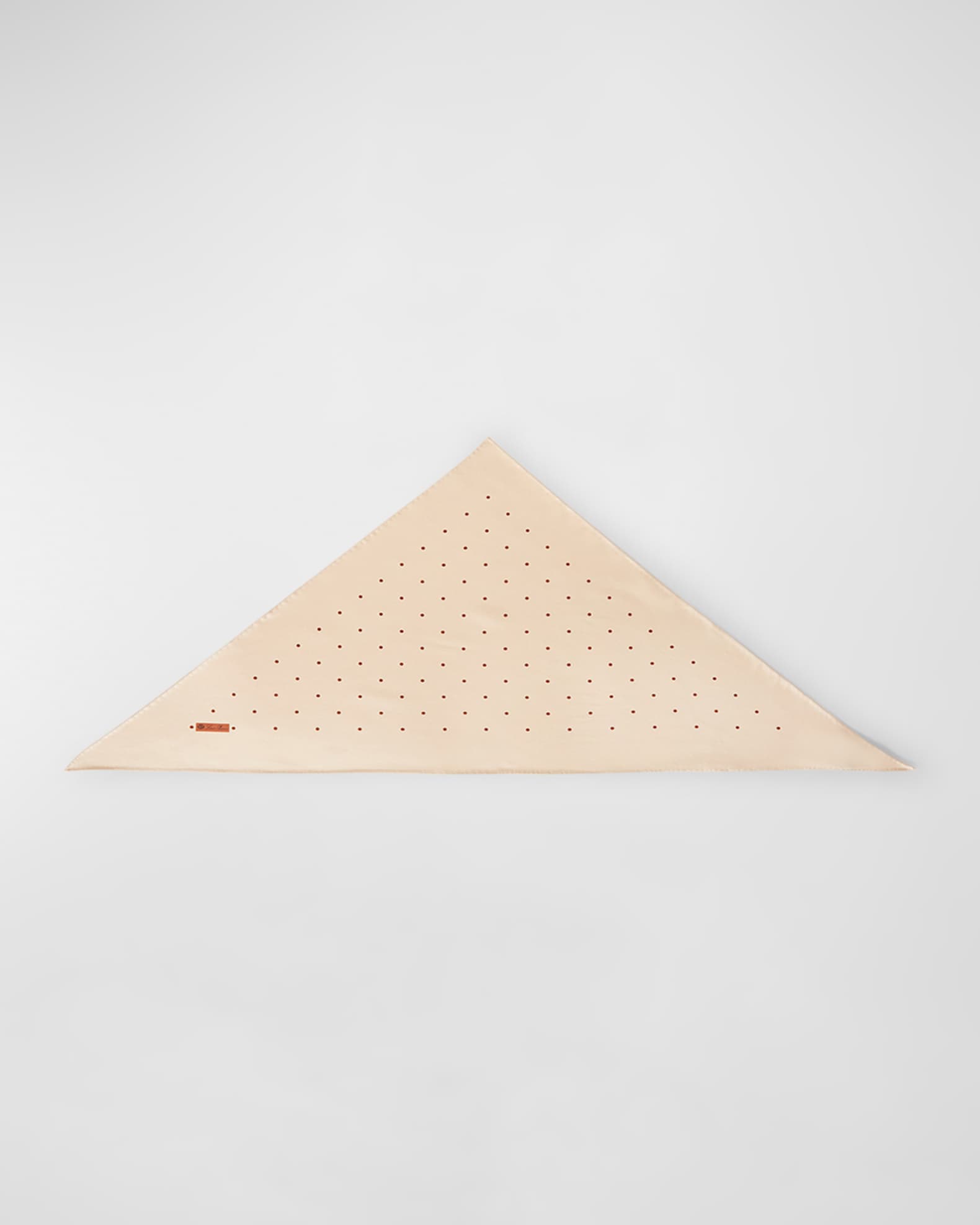 Loro Piana Polka-Dot Triangle Silk Scarf | Neiman Marcus
