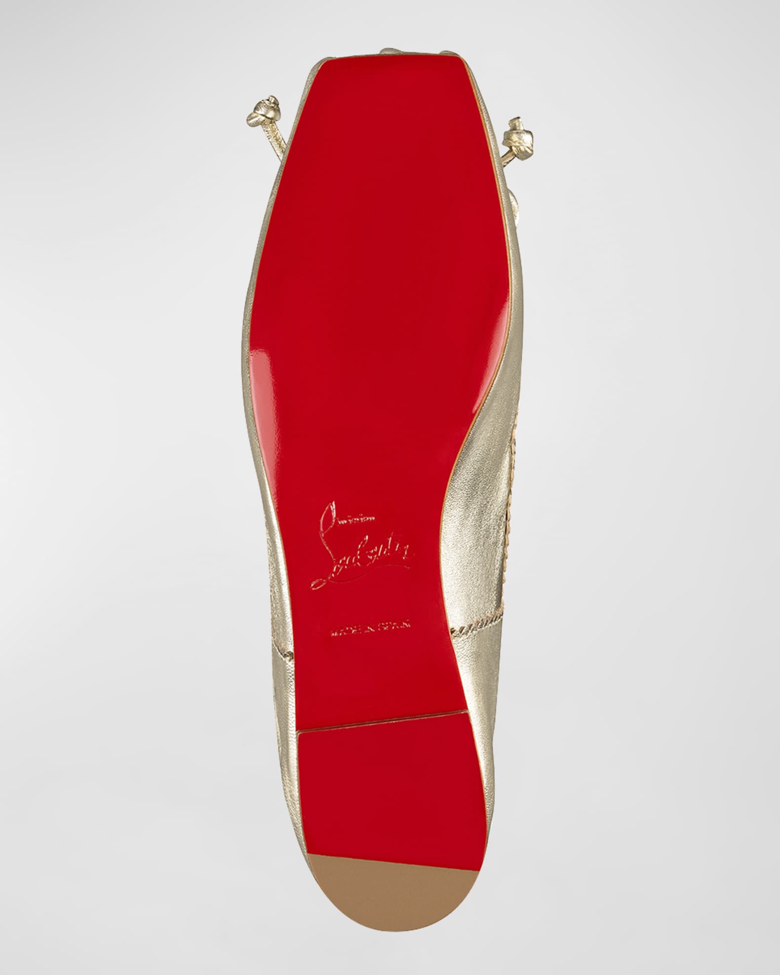 Christian Louboutin Girl's Leather Ballet Flats, Toddlers/Kids | Neiman Marcus