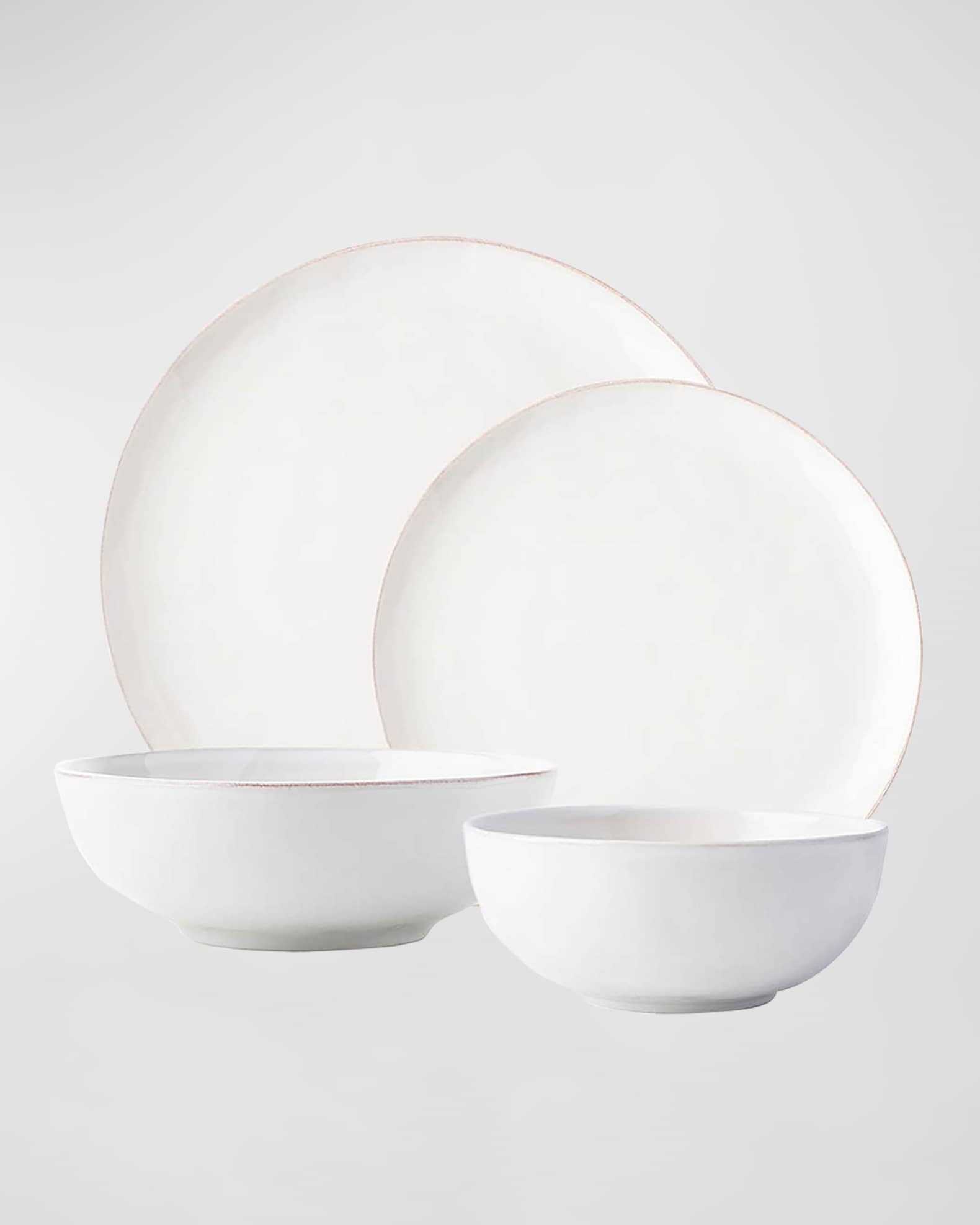 Juliska Puro Coupe 4-Piece Place Setting - Whitewash | Neiman Marcus