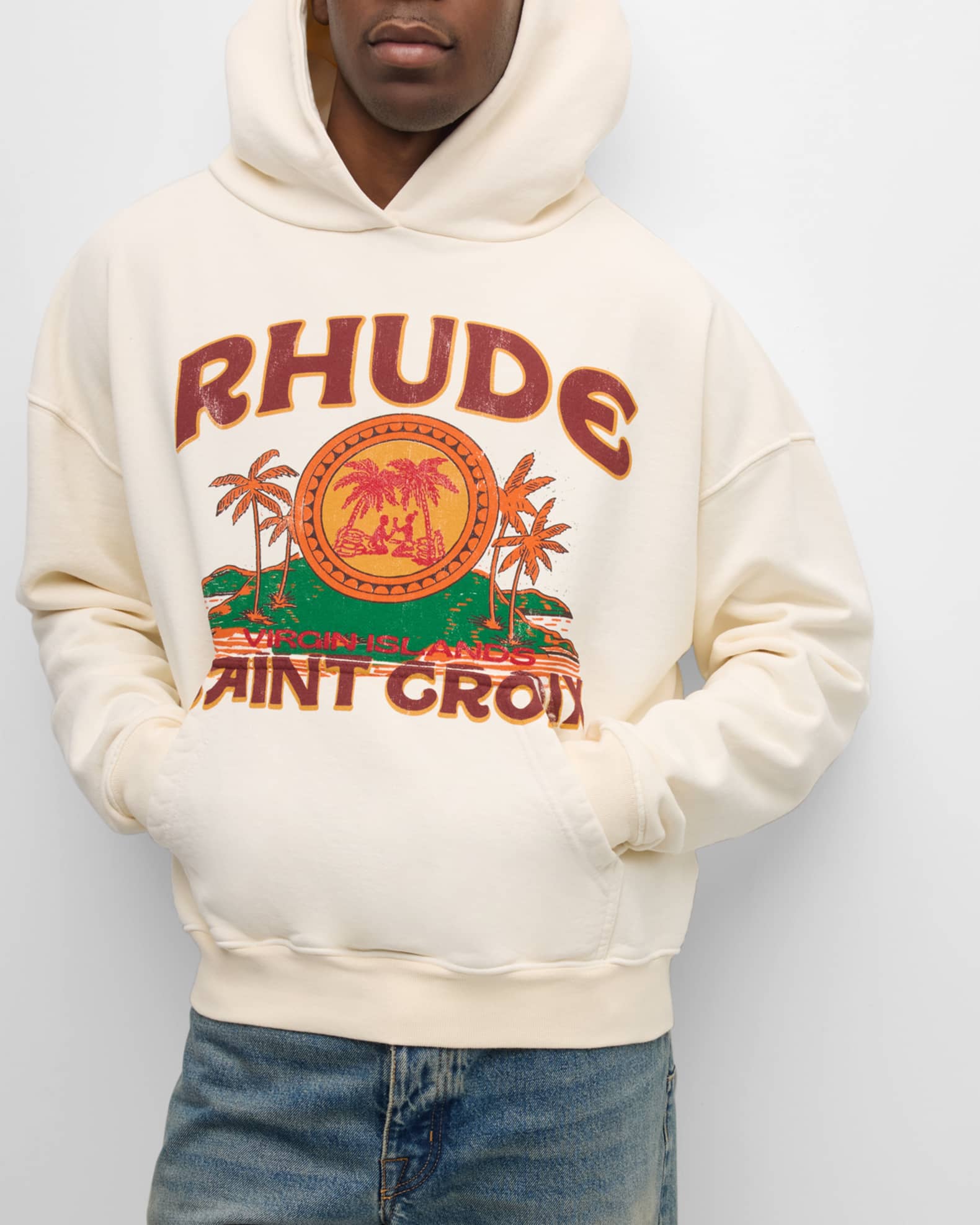 Rhude Men's St. Croix Graphic Hoodie | Neiman Marcus