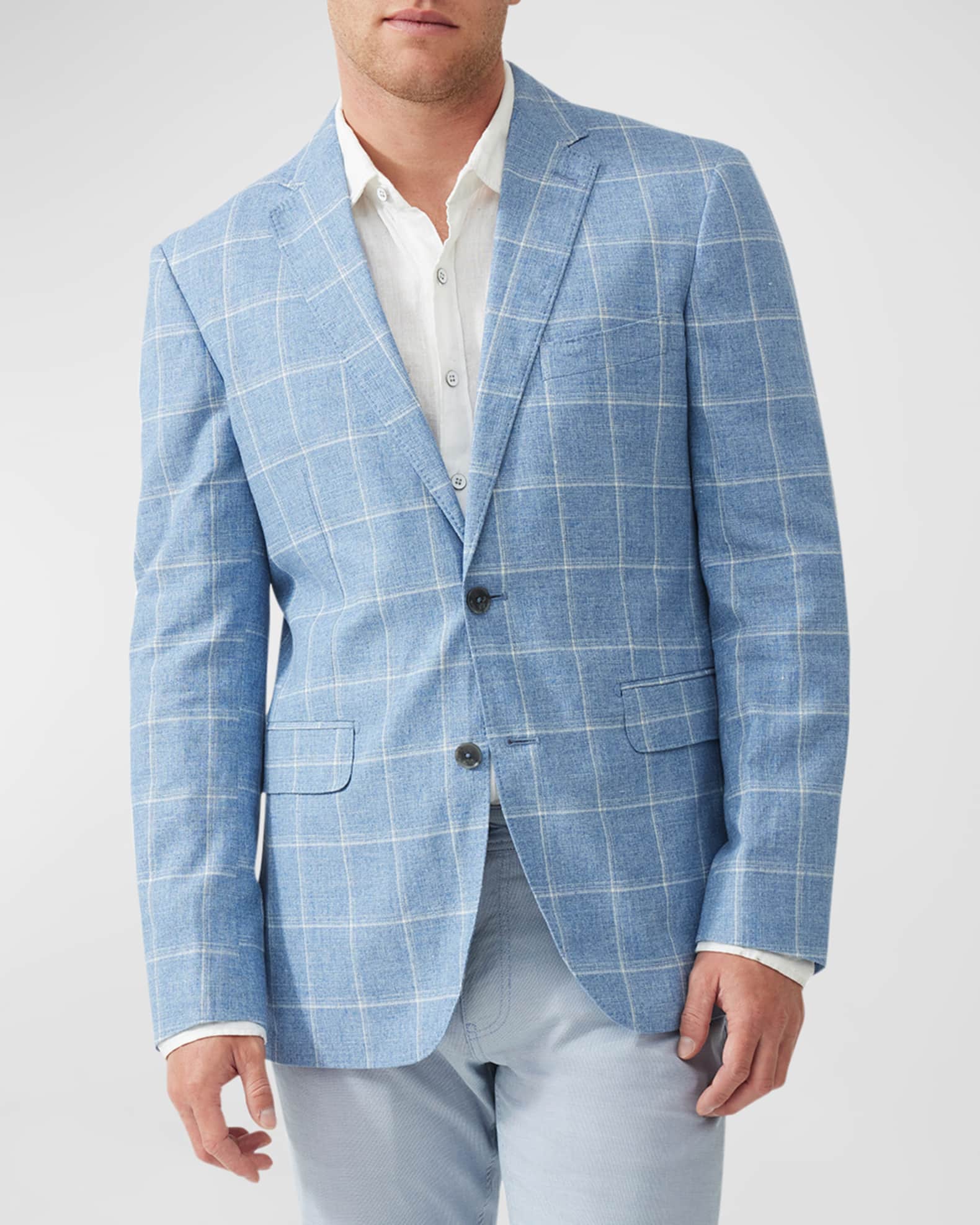 Rodd & Gunn Men's Mayfield Park Windowpane Two-Button Sport Coat ...