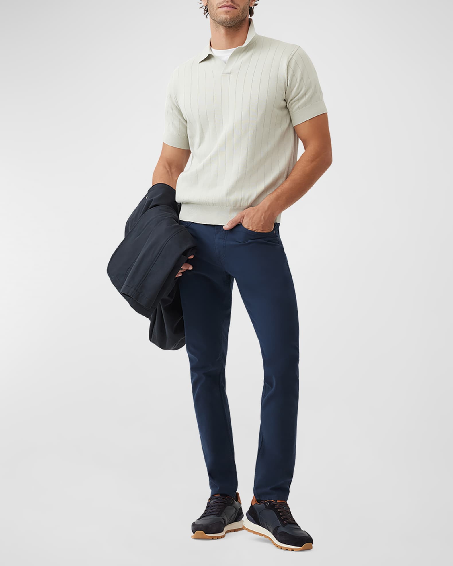 Rodd & Gunn Men's Freys Crescent Knit Polo Shirt | Neiman Marcus
