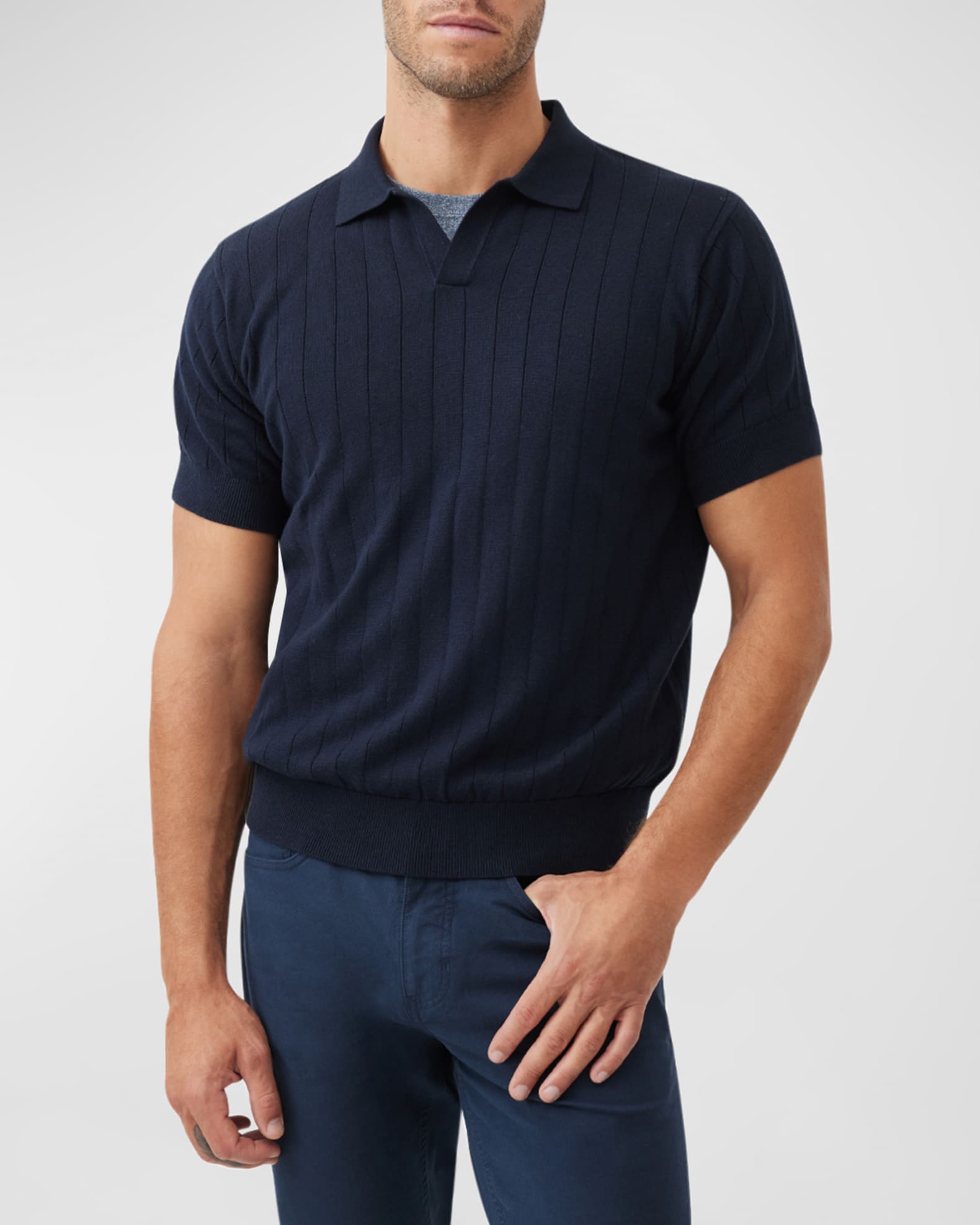 Rodd & Gunn Men's Freys Crescent Knit Polo Shirt | Neiman Marcus
