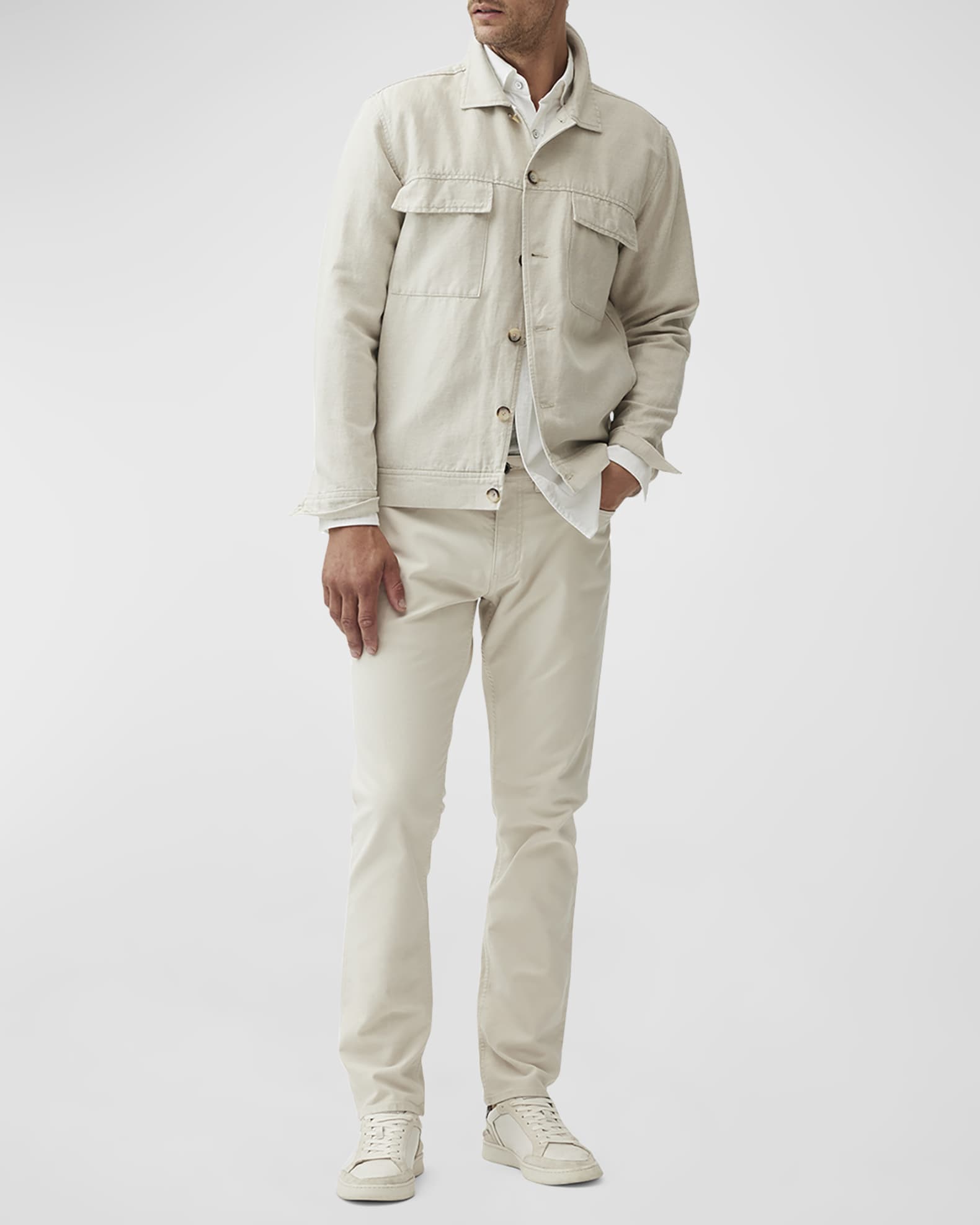 Rodd & Gunn Men's Twill Trucker Jacket | Neiman Marcus
