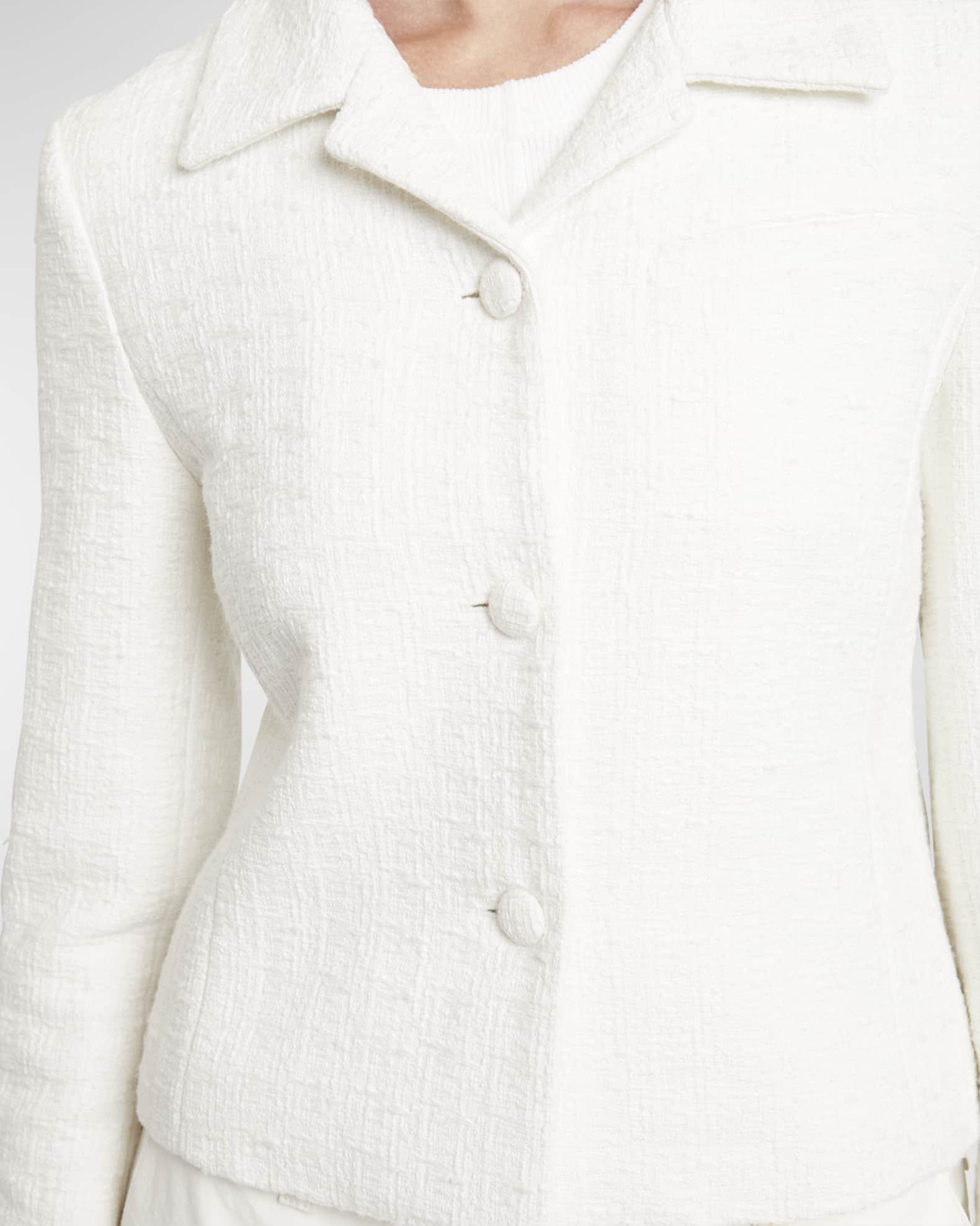 Proenza Schouler White Label Quinn Tailored Tweed Jacket | Neiman Marcus