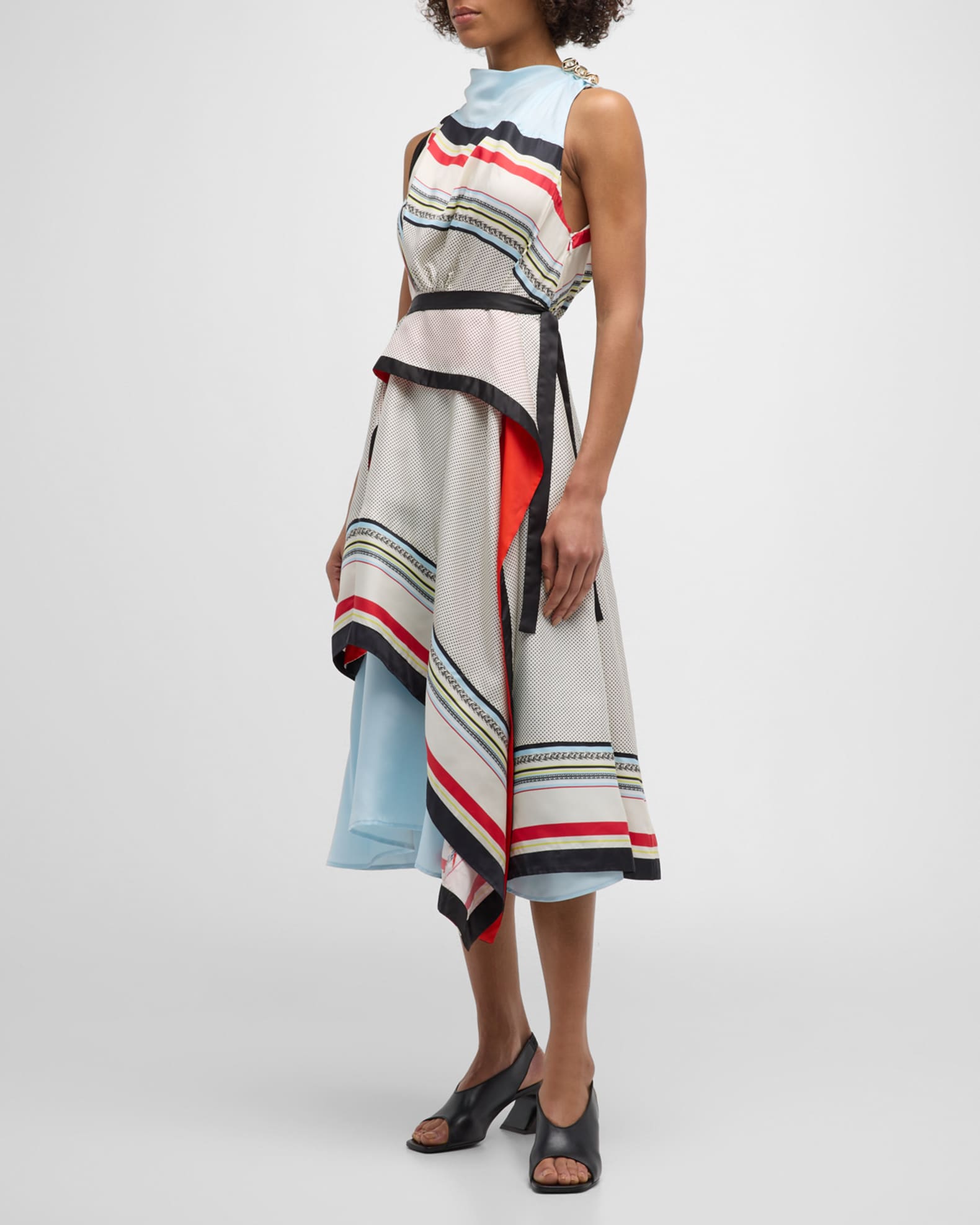 3.1 Phillip Lim NY Liberty Sleeveless Floral Draped Maxi Dress | Neiman ...