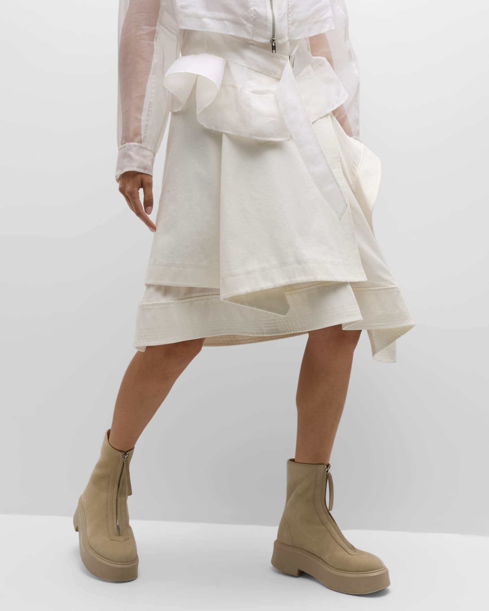 3.1 Phillip Lim Double Layered Utility Skirt | Neiman Marcus