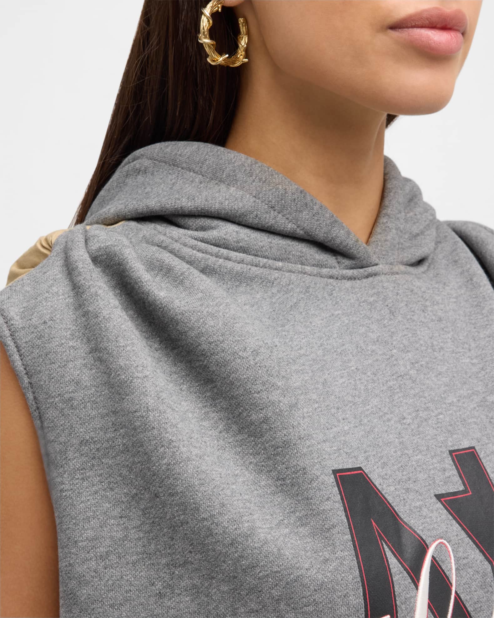 3.1 Phillip Lim NY Lover Reversible Sleeveless Hoodie | Neiman Marcus