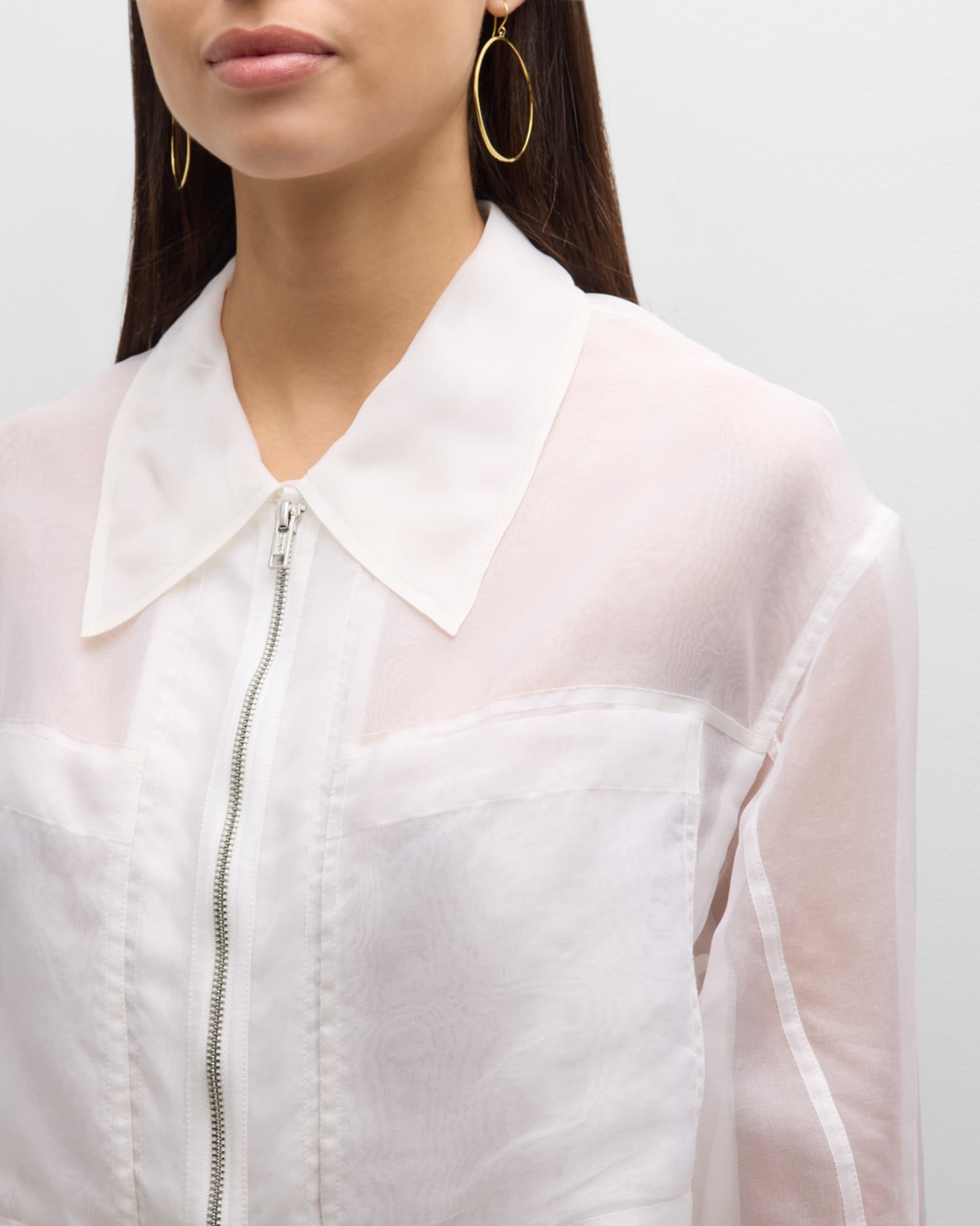 3.1 Phillip Lim Double Layered Organza Jacket | Neiman Marcus