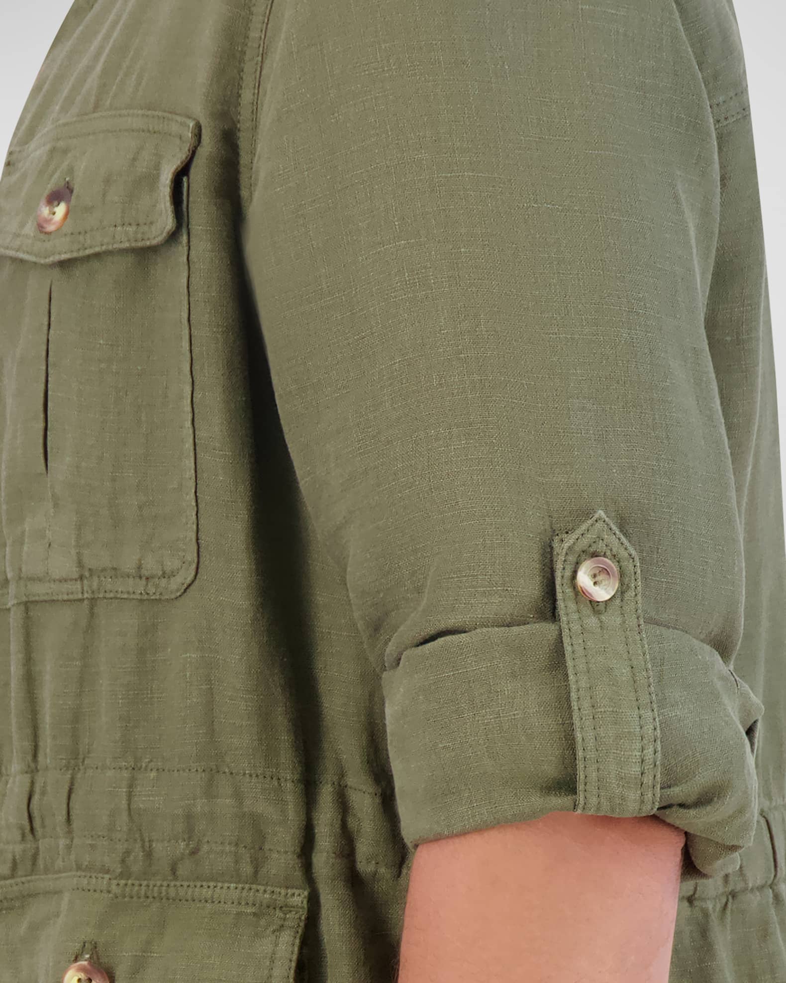 Robert Graham Men's Weston Linen Sahara Jacket | Neiman Marcus