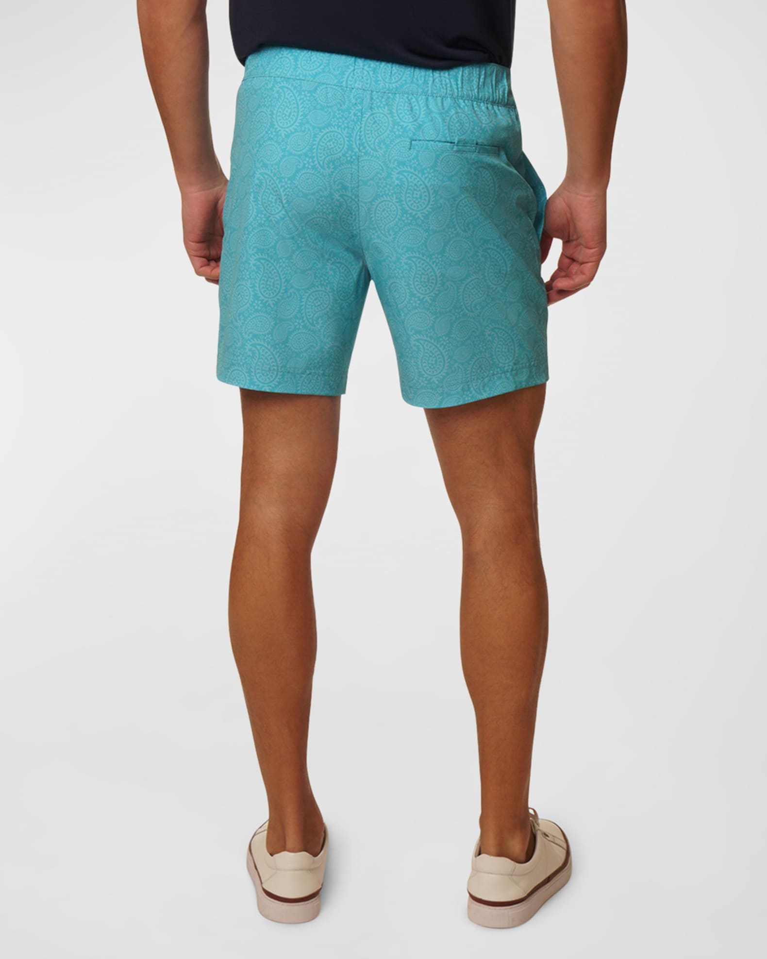 Robert Graham Men's Laken Paisley-Print Swim Trunks | Neiman Marcus