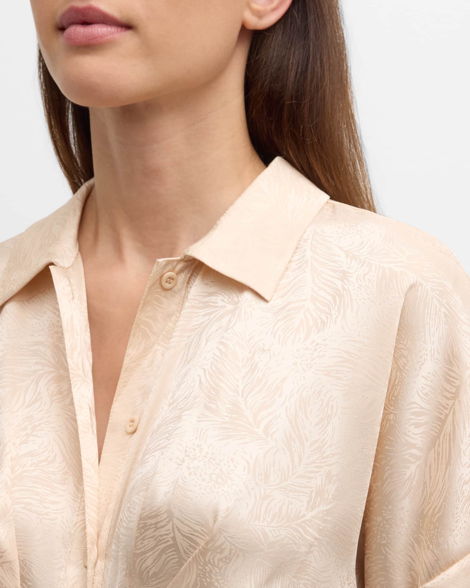 Mini Miko Draped Short-Sleeve Shirtdress | Neiman Marcus