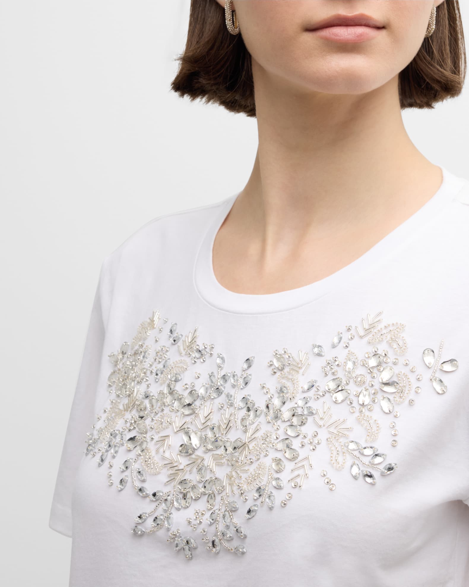 Le Superbe Tiara Embellished Tee | Neiman Marcus