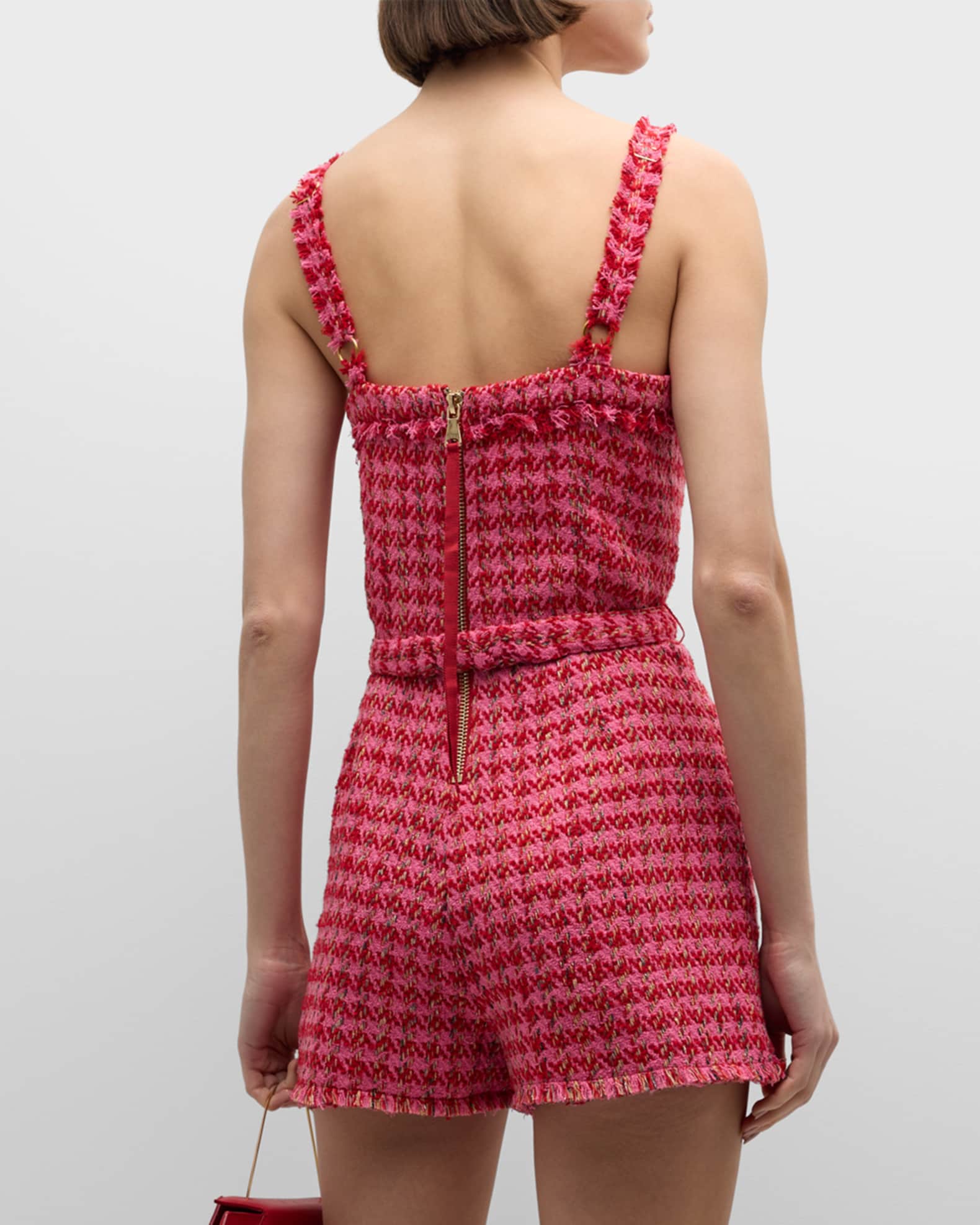 Le Superbe Lolita Sleeveless Tweed Romper | Neiman Marcus