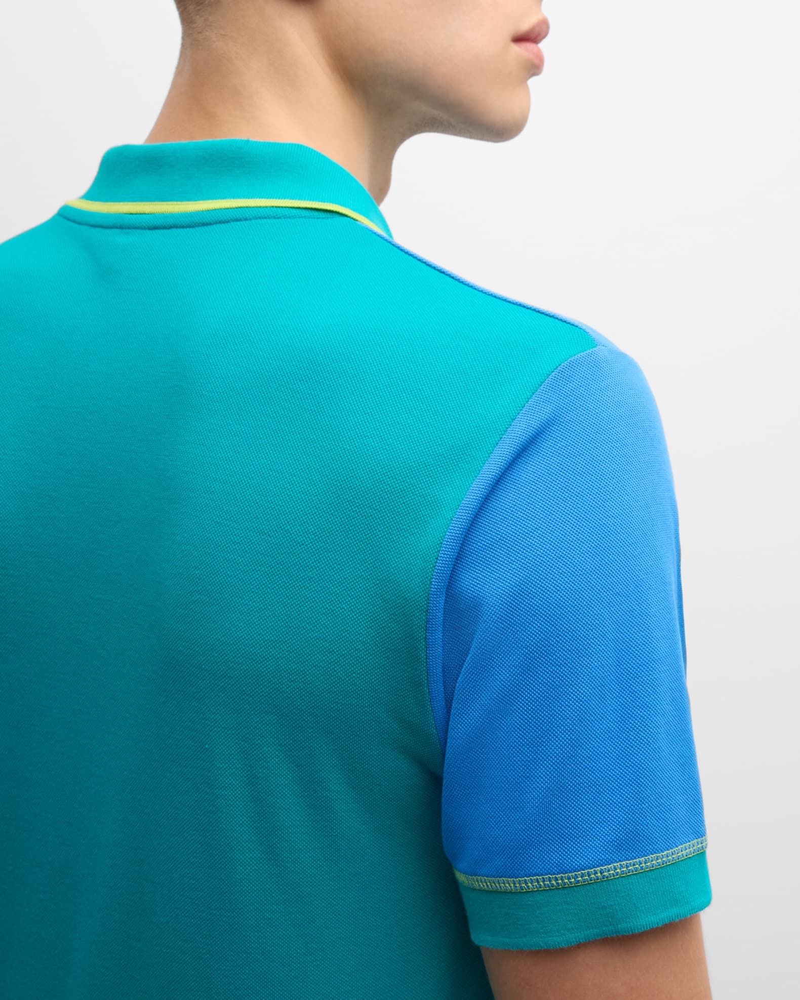 Moschino Men's Tipped Colorblock Polo Shirt | Neiman Marcus