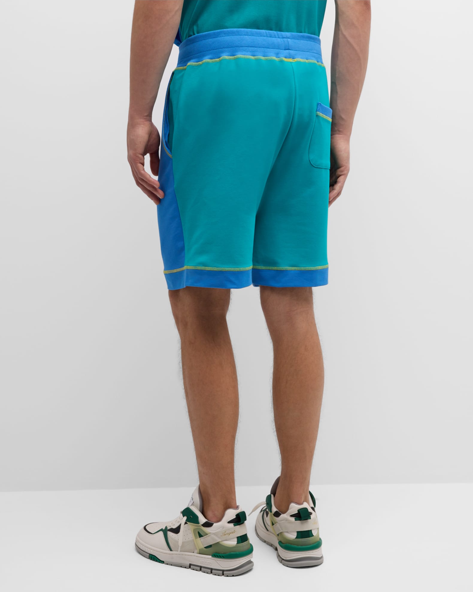 Moschino Men's Colorblock Sweat Shorts | Neiman Marcus